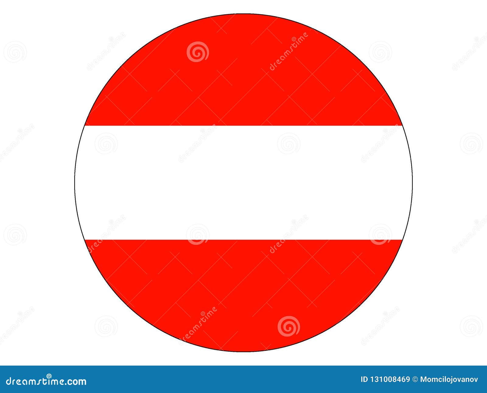 Round flag of Austria stock vector. Illustration of finland - 131008469