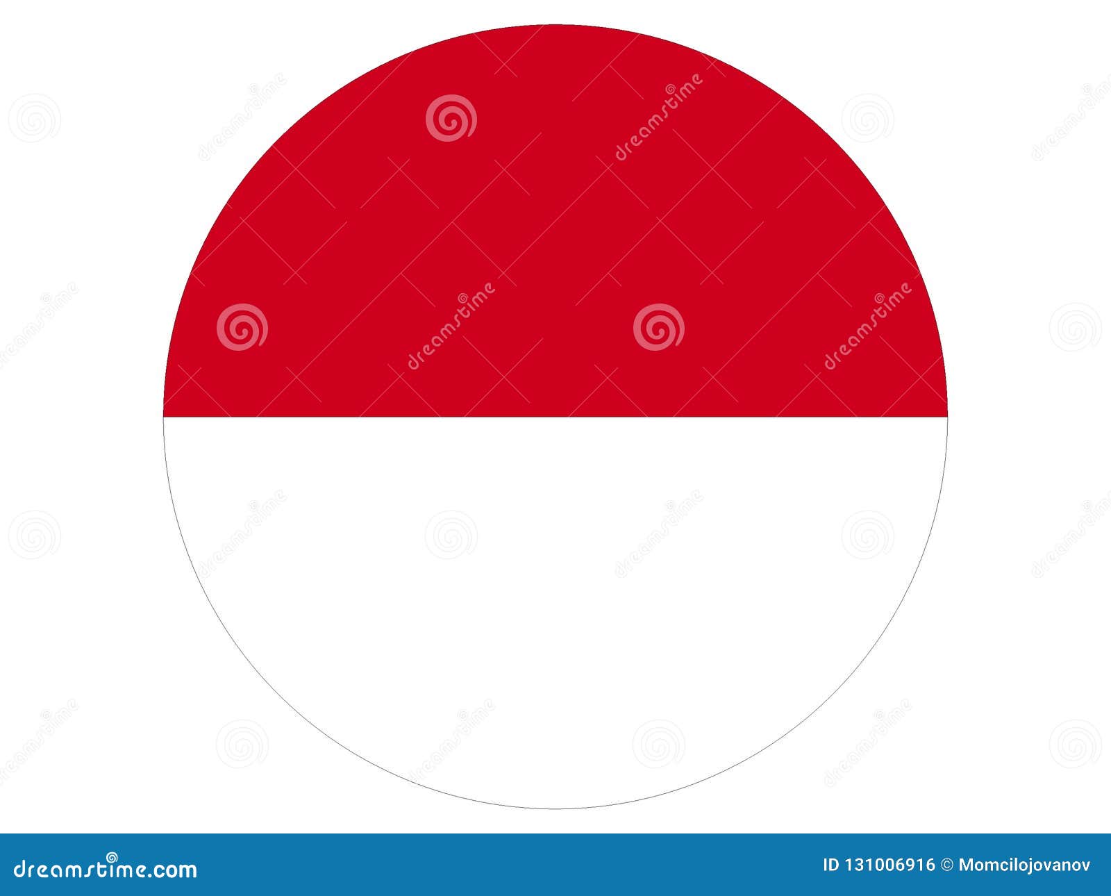 Round Flag of Indonesia stock vector. Illustration of asia - 131006916