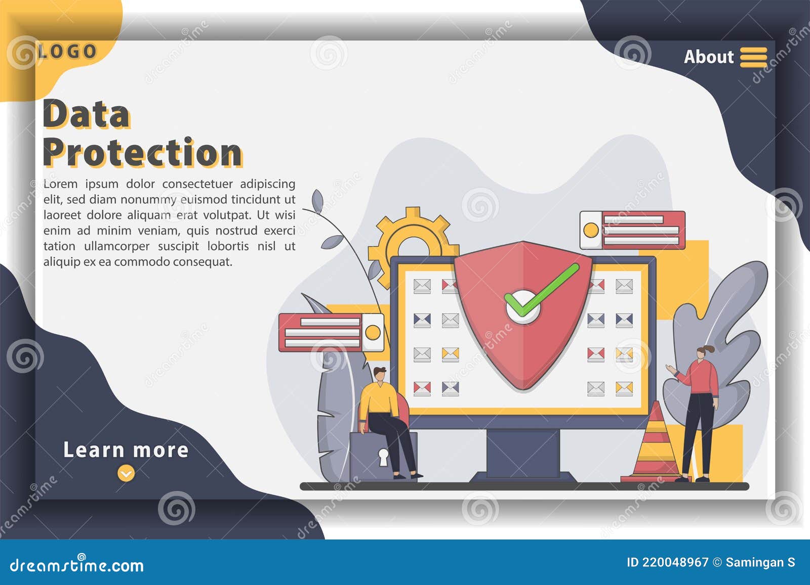 Vector Illustration Safety and Privacy Concept Stock Vector ...