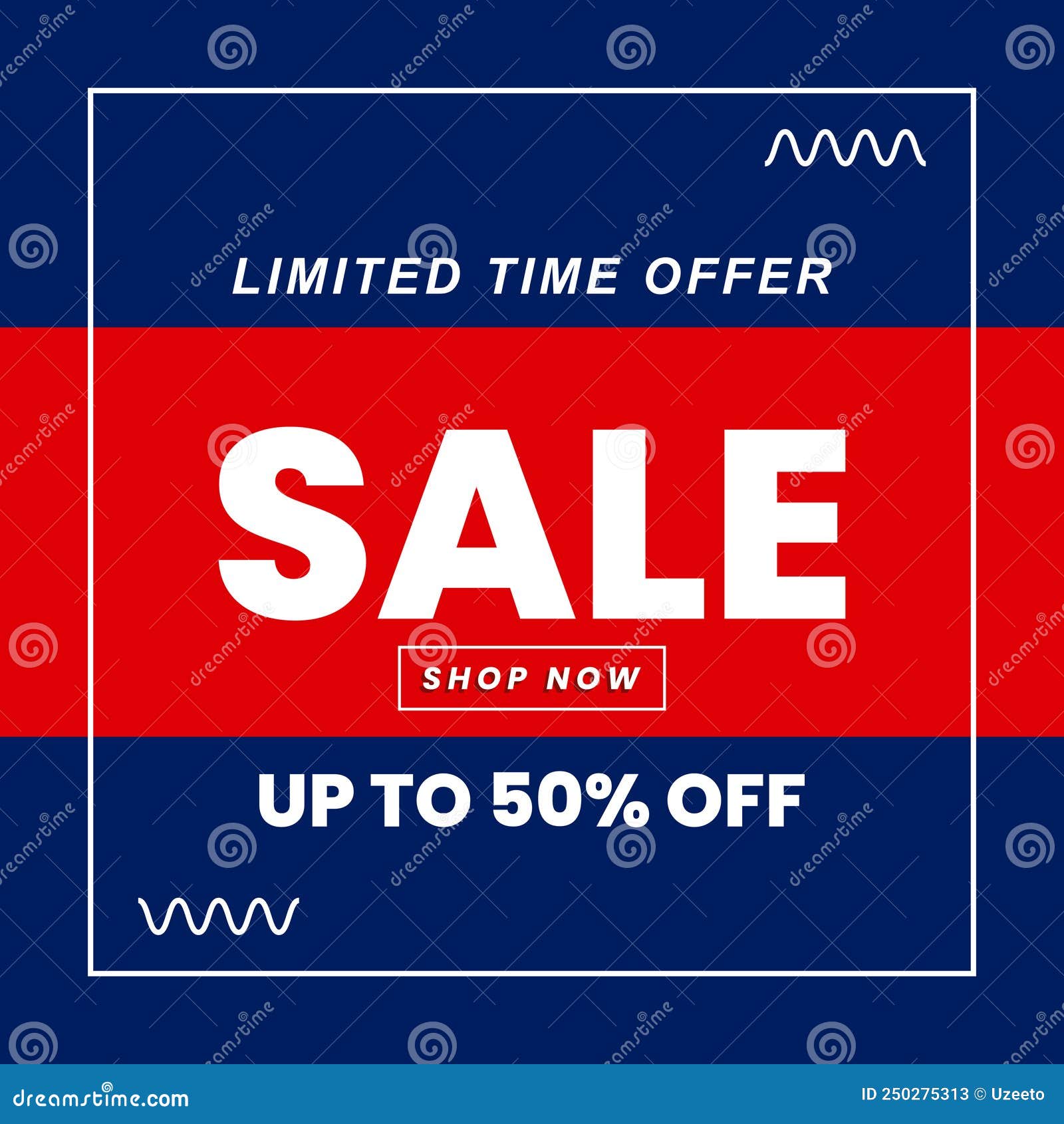 Vector Illustration of a Limited Offer Sale Banner Template Stock ...