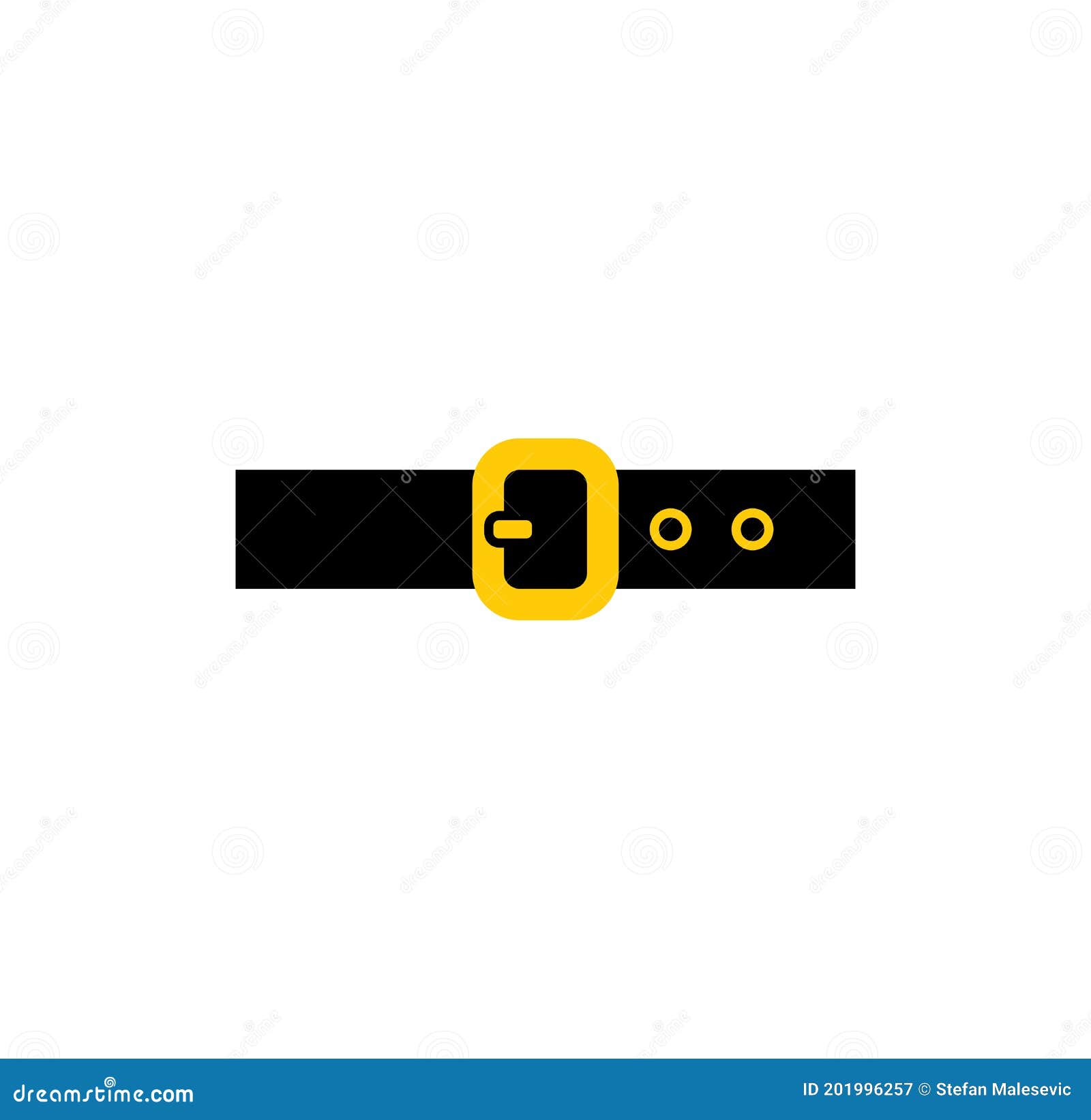 Santa belt stock vector. Illustration of golden, abstract - 201996257