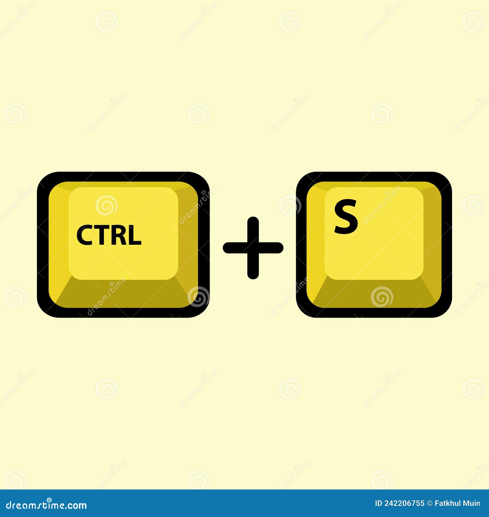 Vector Illustration of Save Control Button Stock Vector - Illustration ...