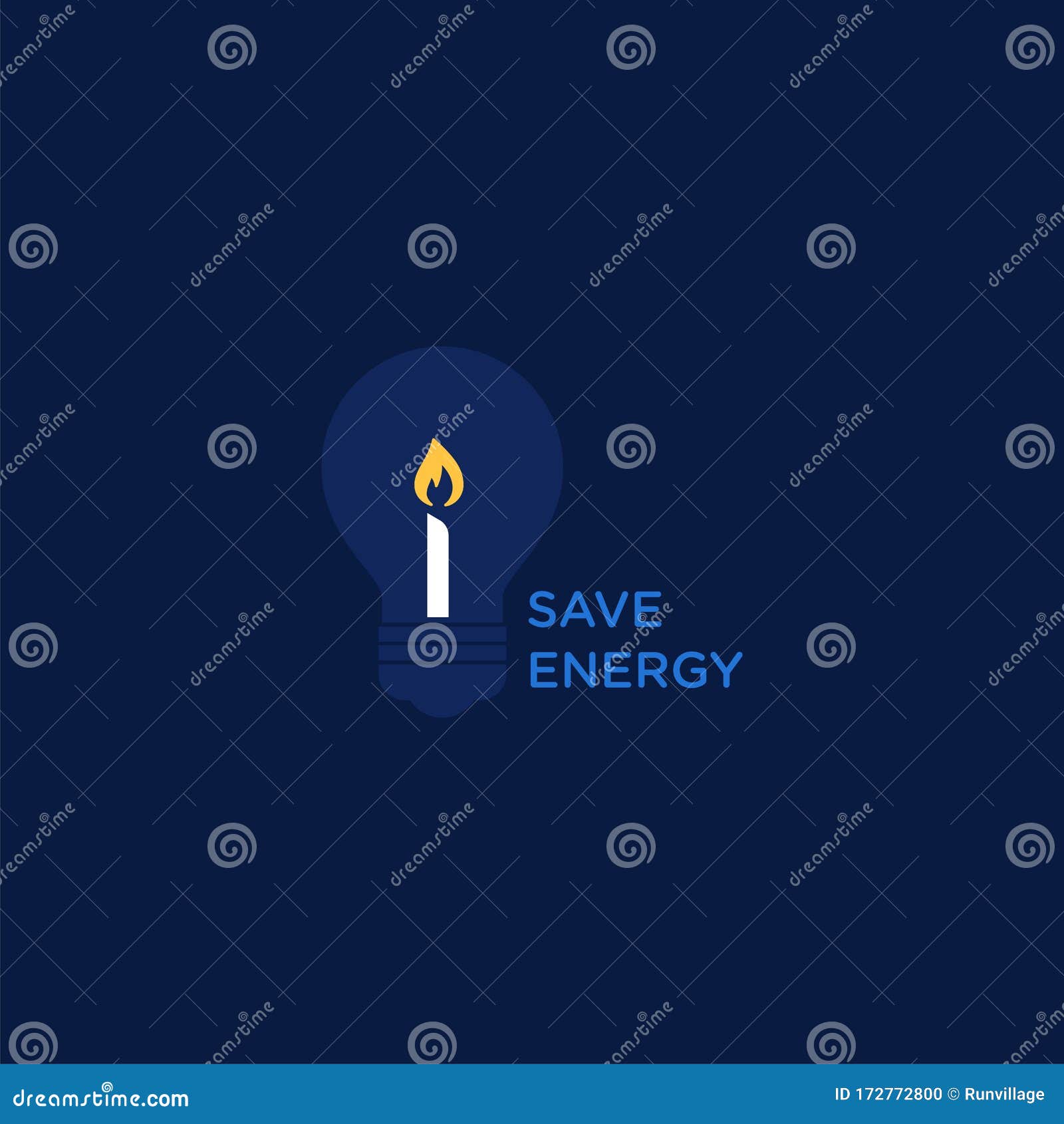 Vector Illustration about Save Energy Stock Vector - Illustration of ...