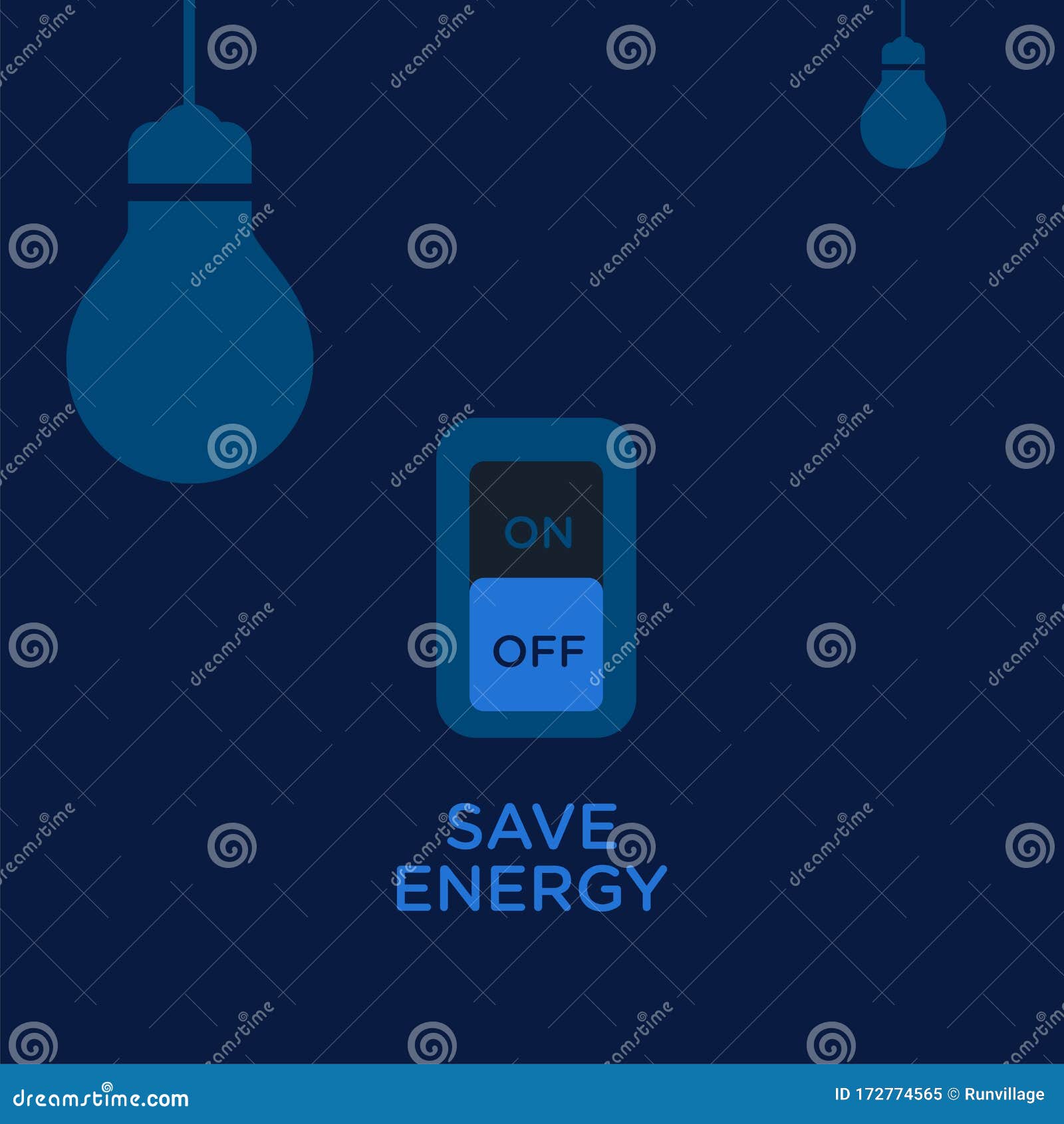 Vector Illustration about Save Energy Stock Vector - Illustration of ...