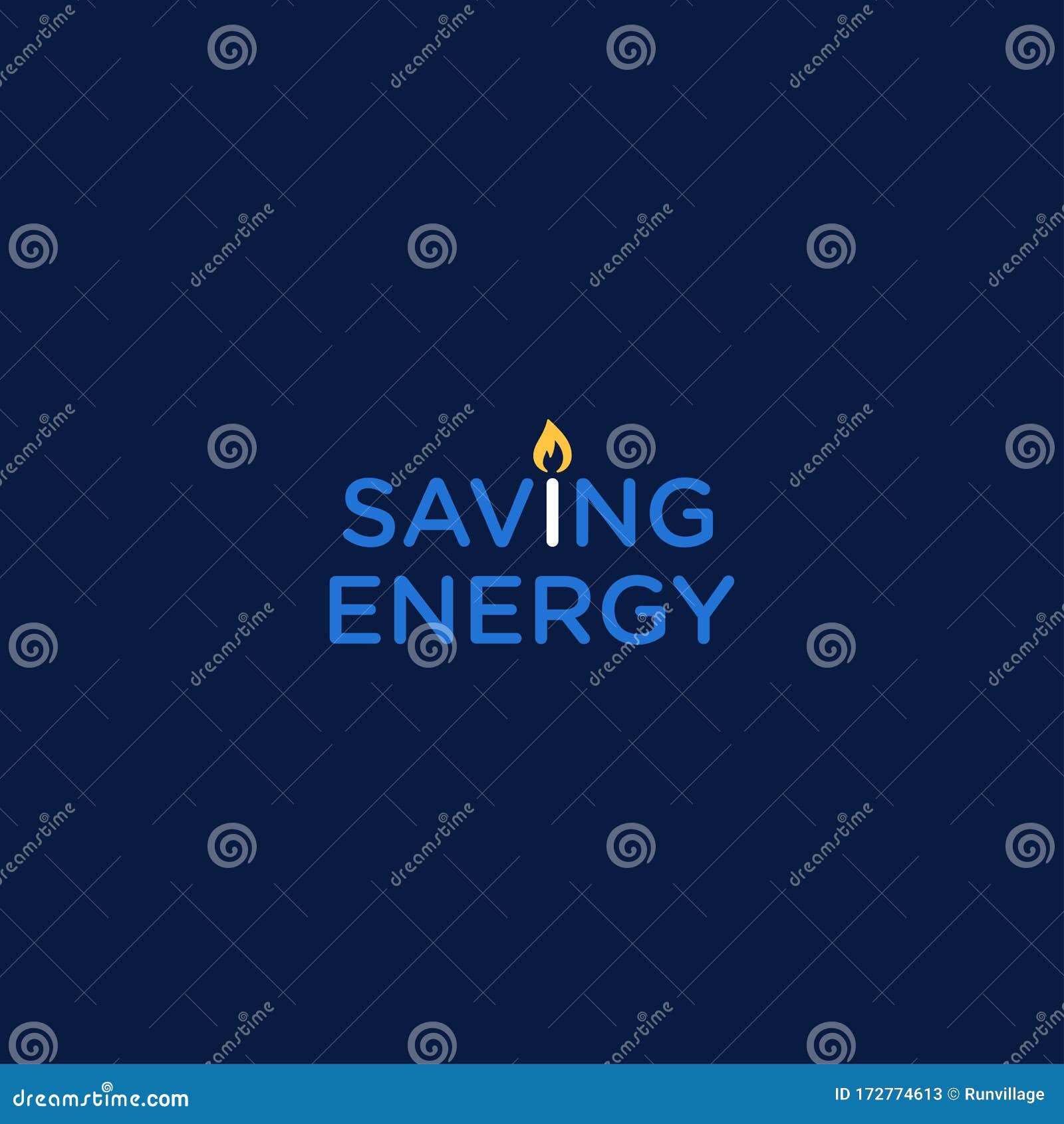 Vector Illustration about Save Energy Stock Vector - Illustration of ...
