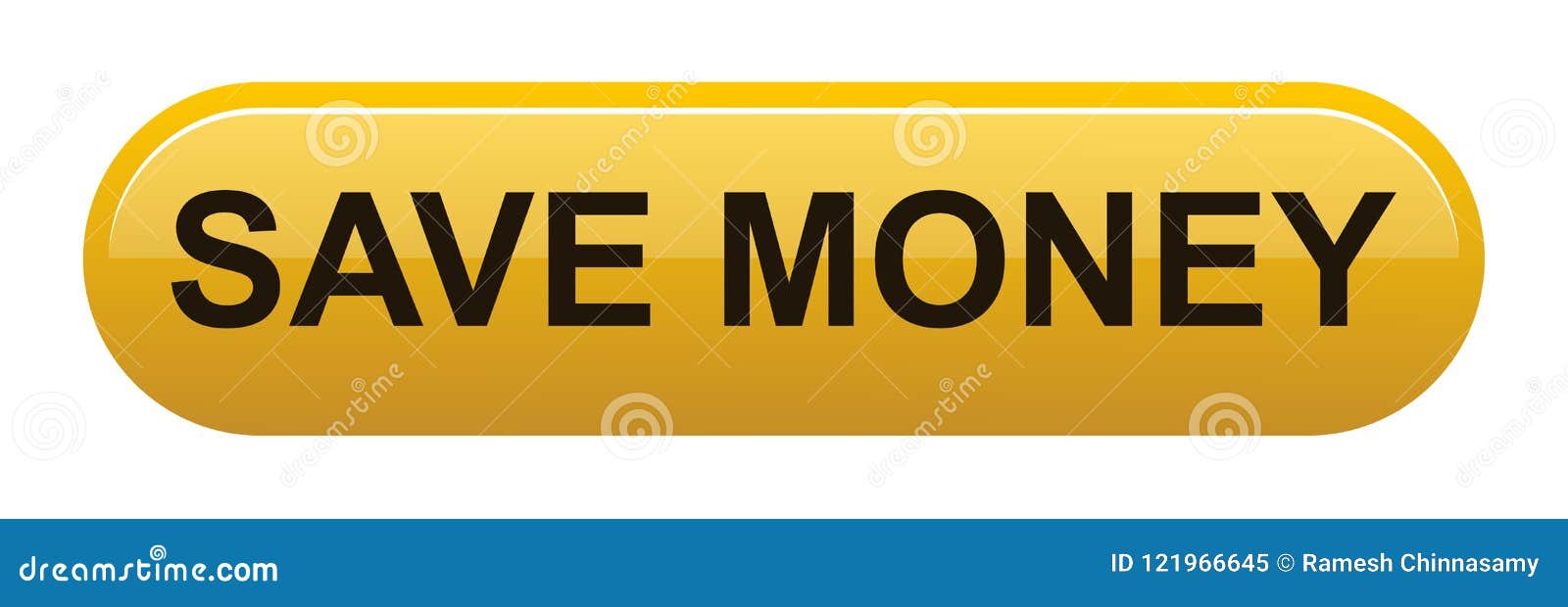 Save money button stock vector. Illustration of earning - 121966645