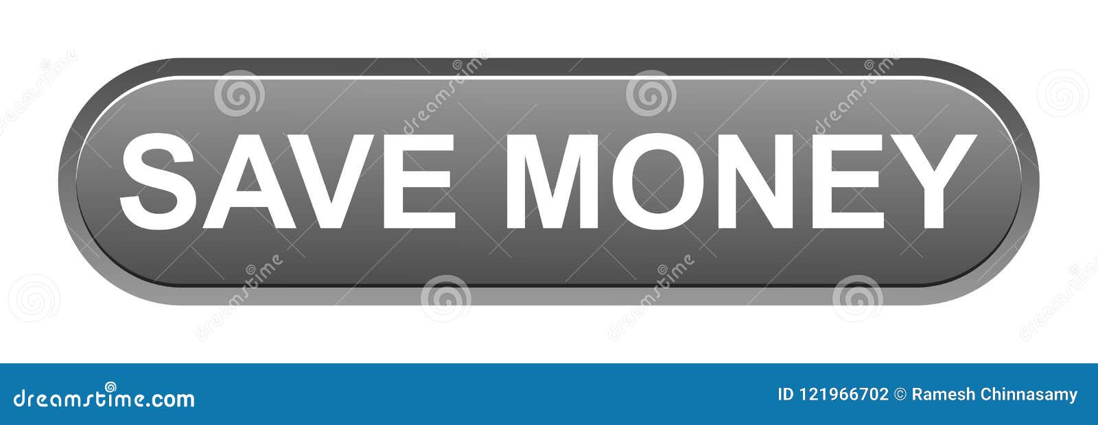 Save money button stock vector. Illustration of credit - 121966702