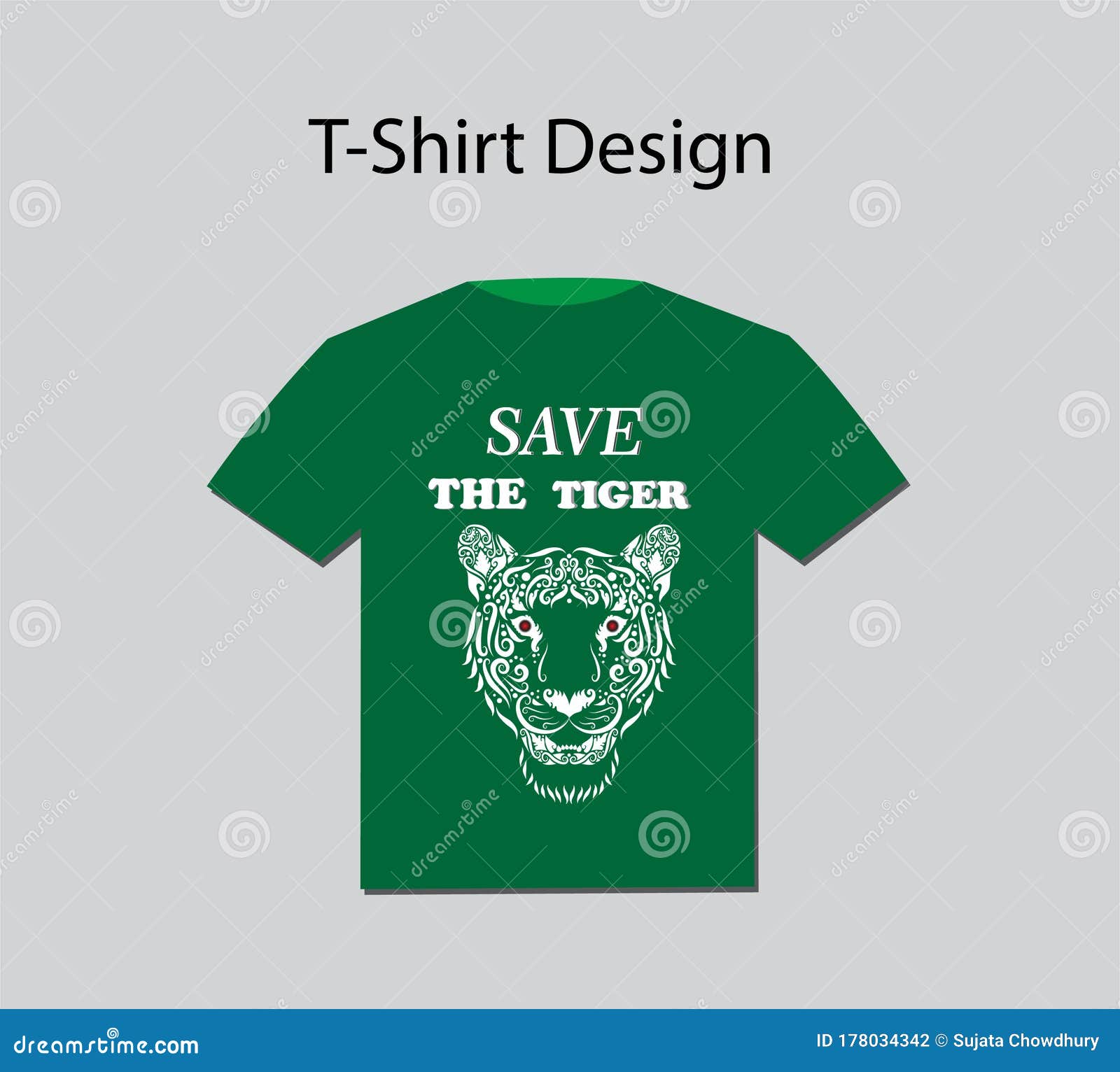 Save Tiger Logo. Save Tiger Save Trees Logo Cartoon Vector ...