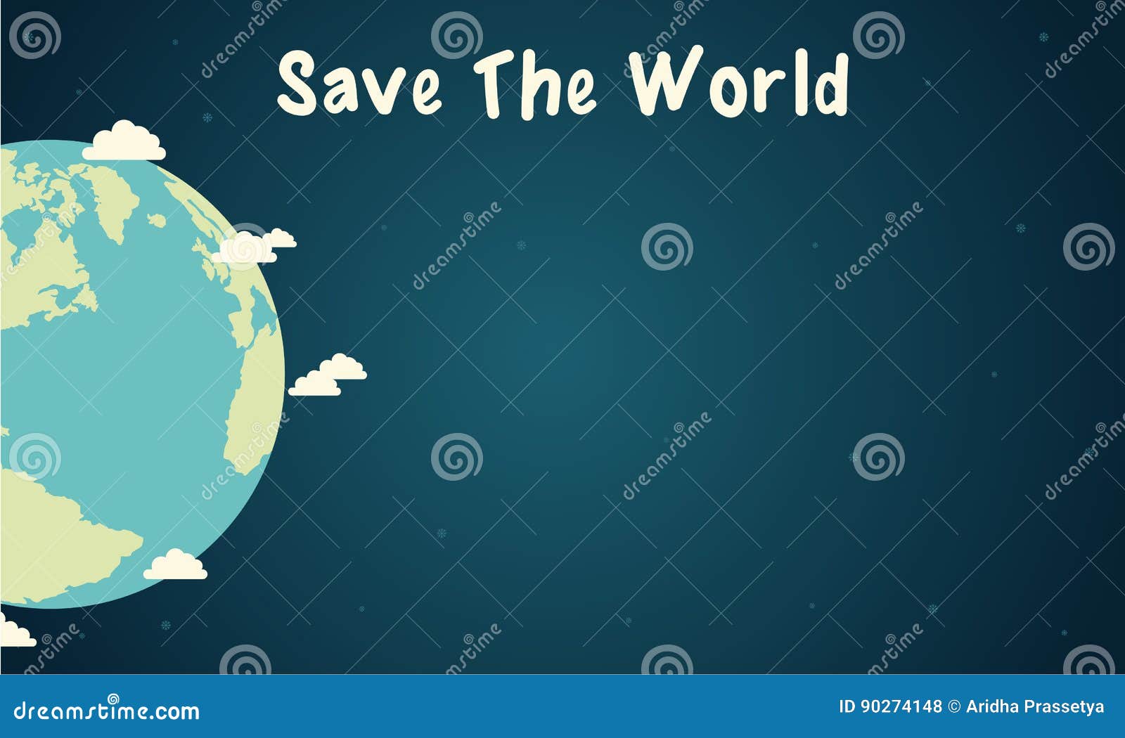 Vector Illustration Save the World Design Stock Vector - Illustration ...