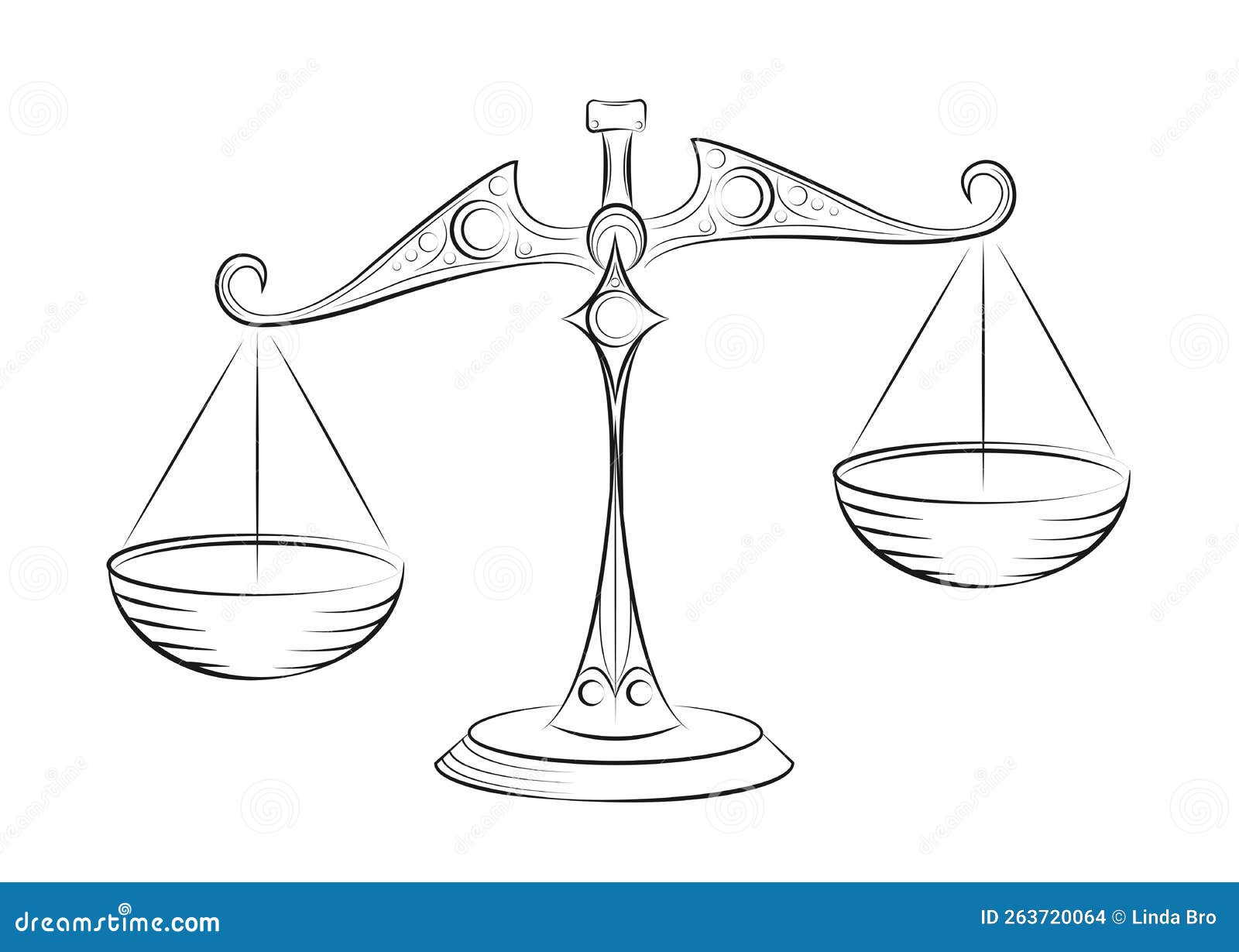 Vector Illustration of a Scale Stock Vector - Illustration of scale ...