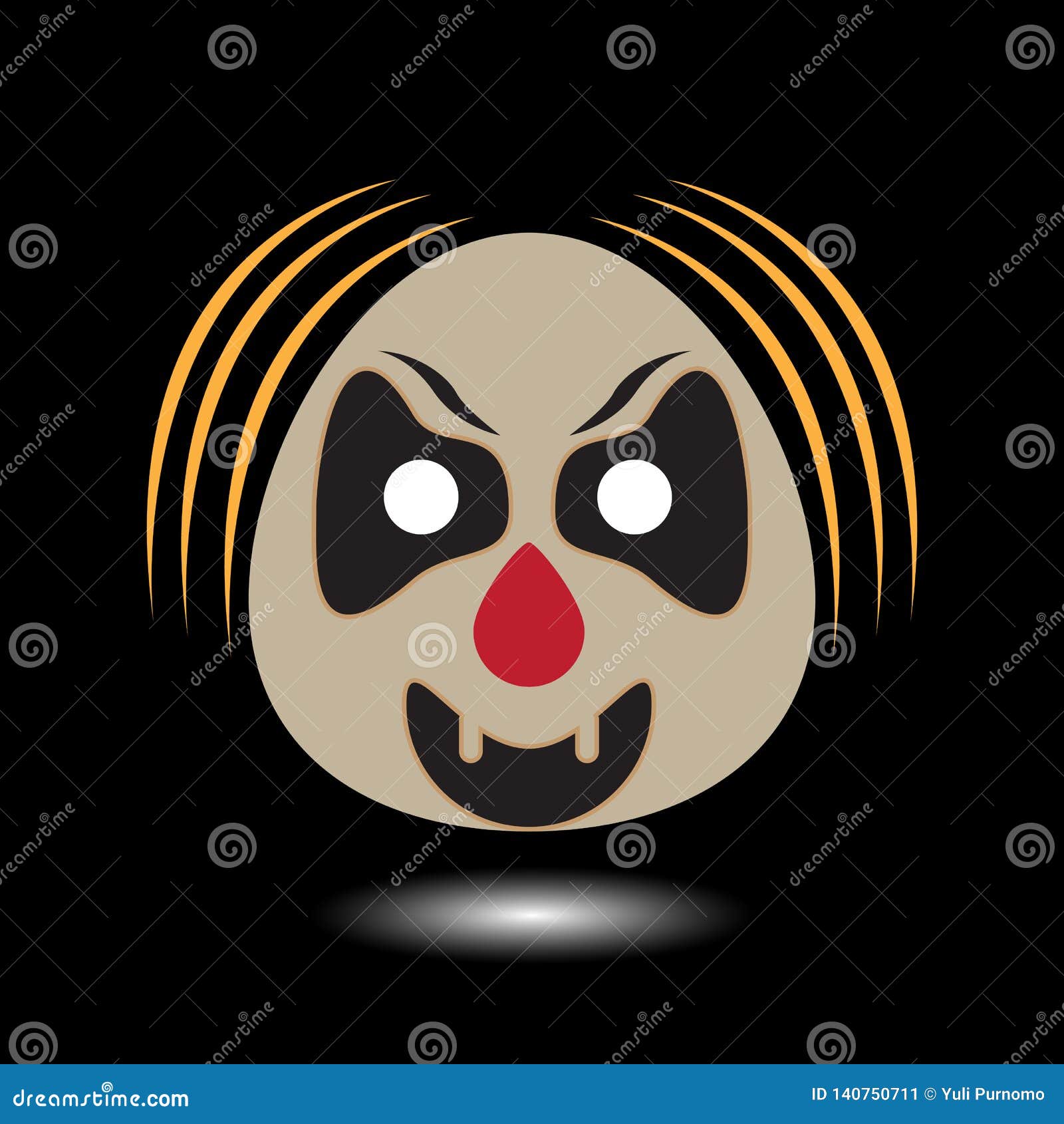 Clown symbol image stock illustration. Illustration of holiday - 140750711