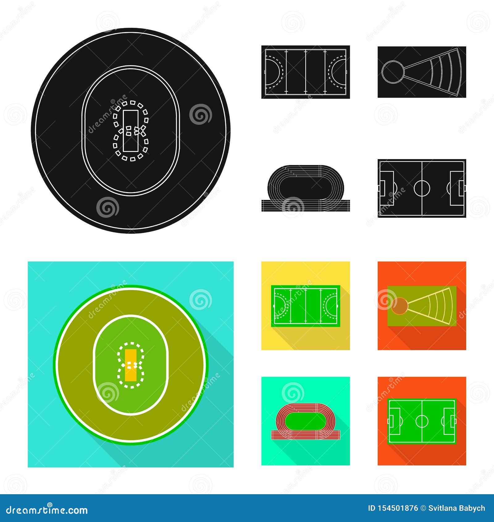 Vector Illustration of Scheme and Construction Icon. Collection of ...
