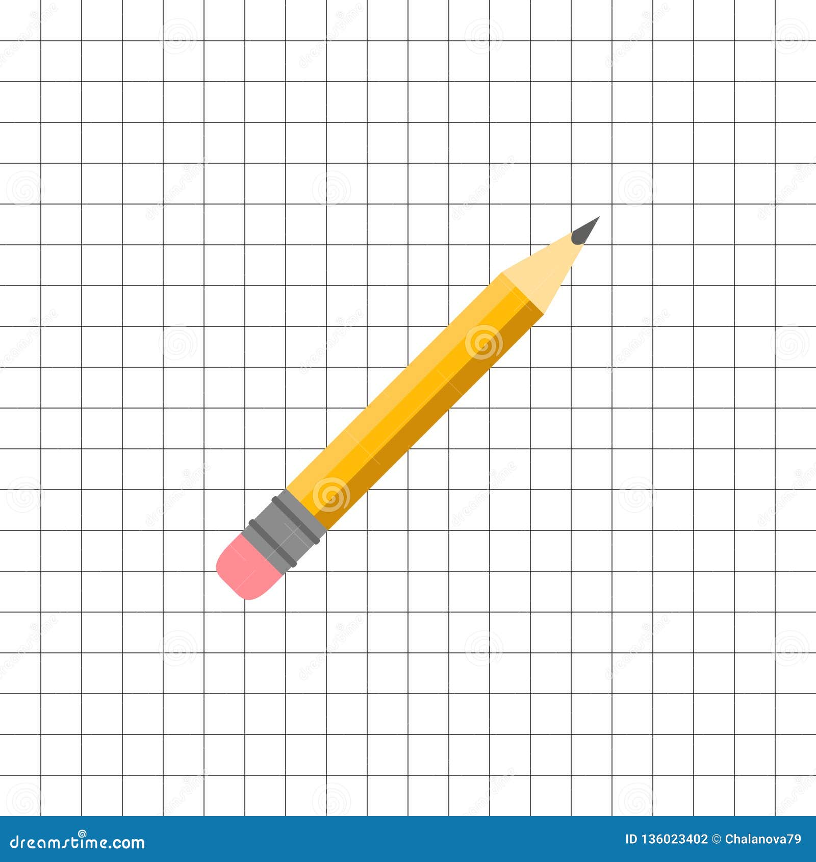 Vector Illustration. School College University Design, Concept. Pencil ...