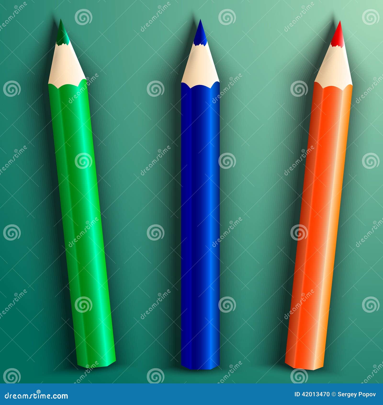 Vector Illustration of School Color Pencils Stock Vector - Illustration ...
