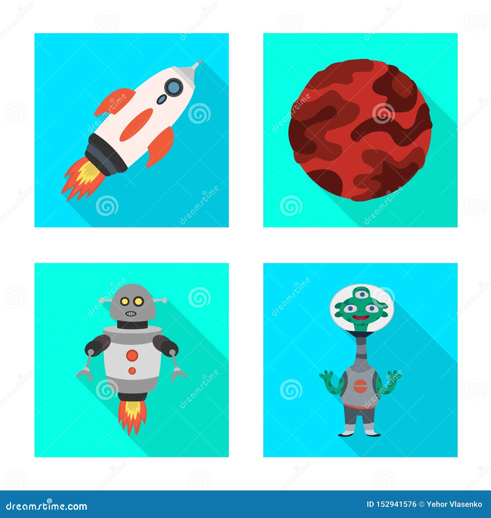 Vector Design of Science and Cosmic Logo. Set of Science and Technology ...