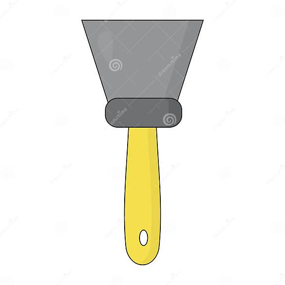 Vector Illustration of a Scraper in a Flat Style Stock Vector ...