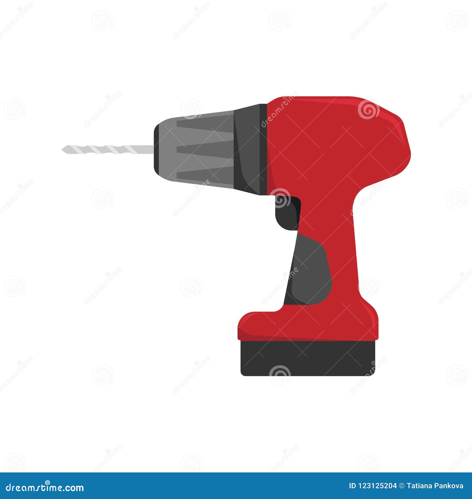 Vector Illustration of the Screwdriver for the Construction Stock ...