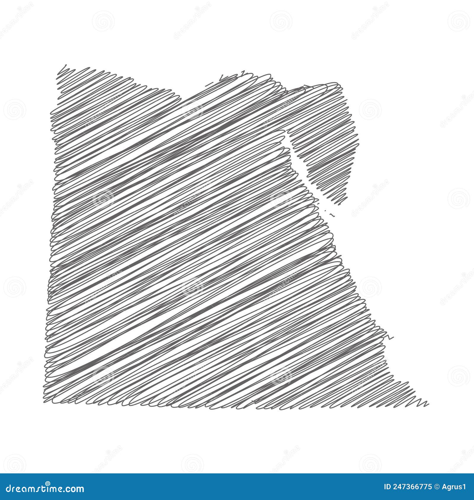 Vector Illustration of Scribble Drawing Map of Egypt Stock Vector - Illustration of scribble ...
