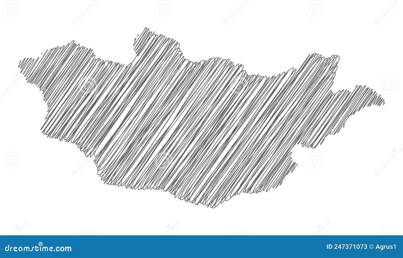 Scribble Map Of Mongolia Vector Design Template. | CartoonDealer.com #192303238