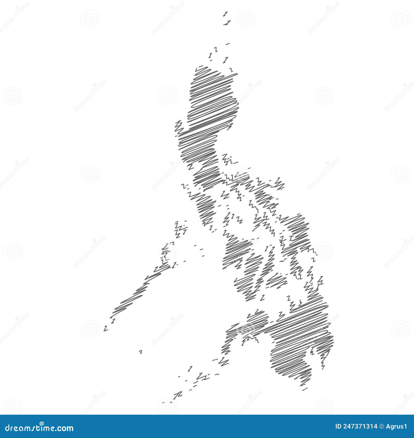Philippines Map Design With 3D Style. Blue Philippines Map And National ...