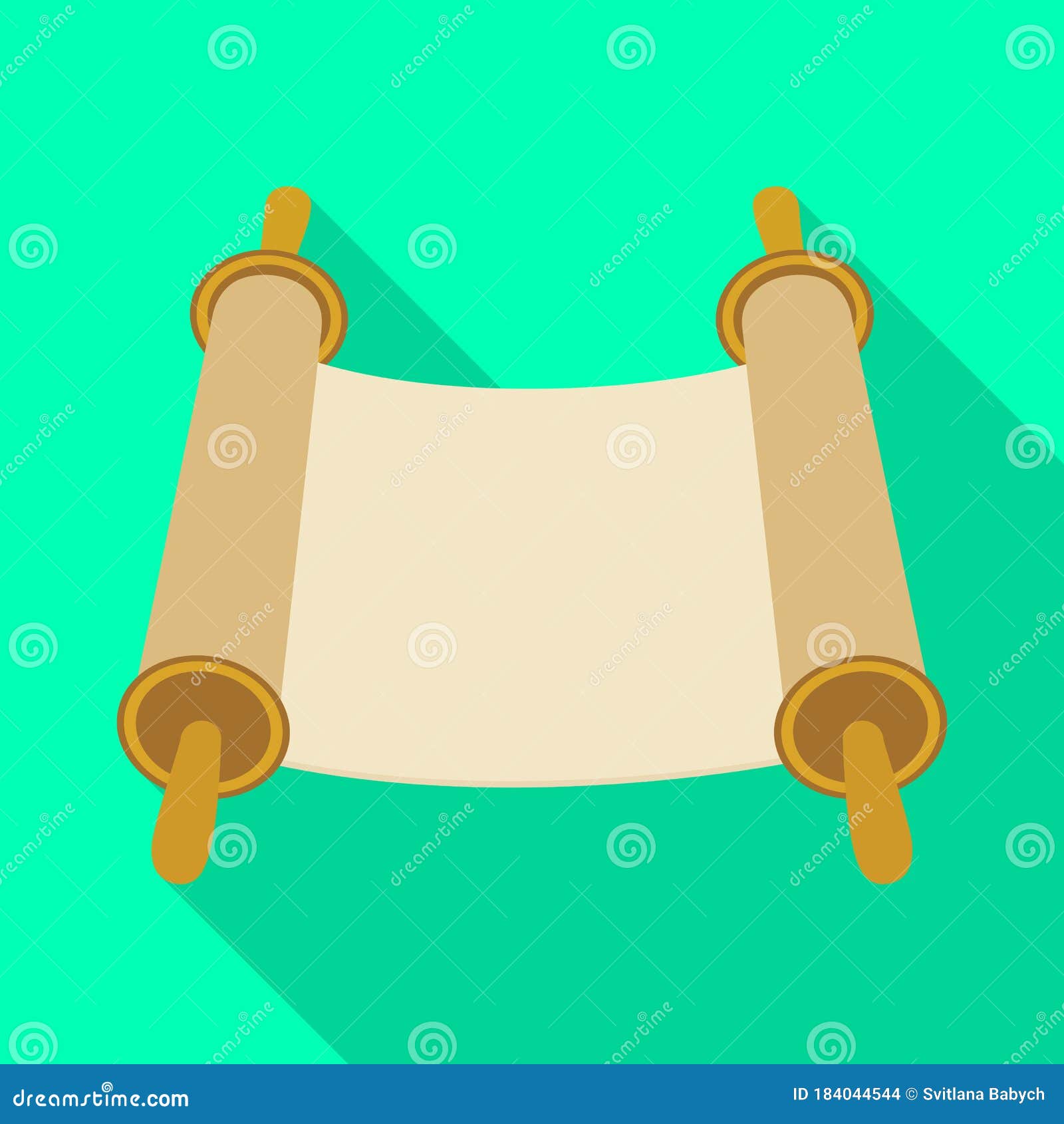 Vector Design of Scroll and Parchment Logo. Graphic of Scroll and Bible ...