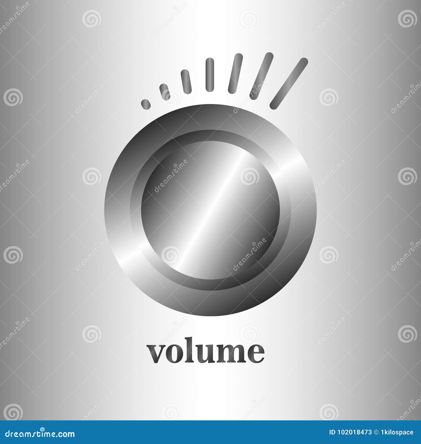 Volume up stock vector. Illustration of symbol, button - 102018473