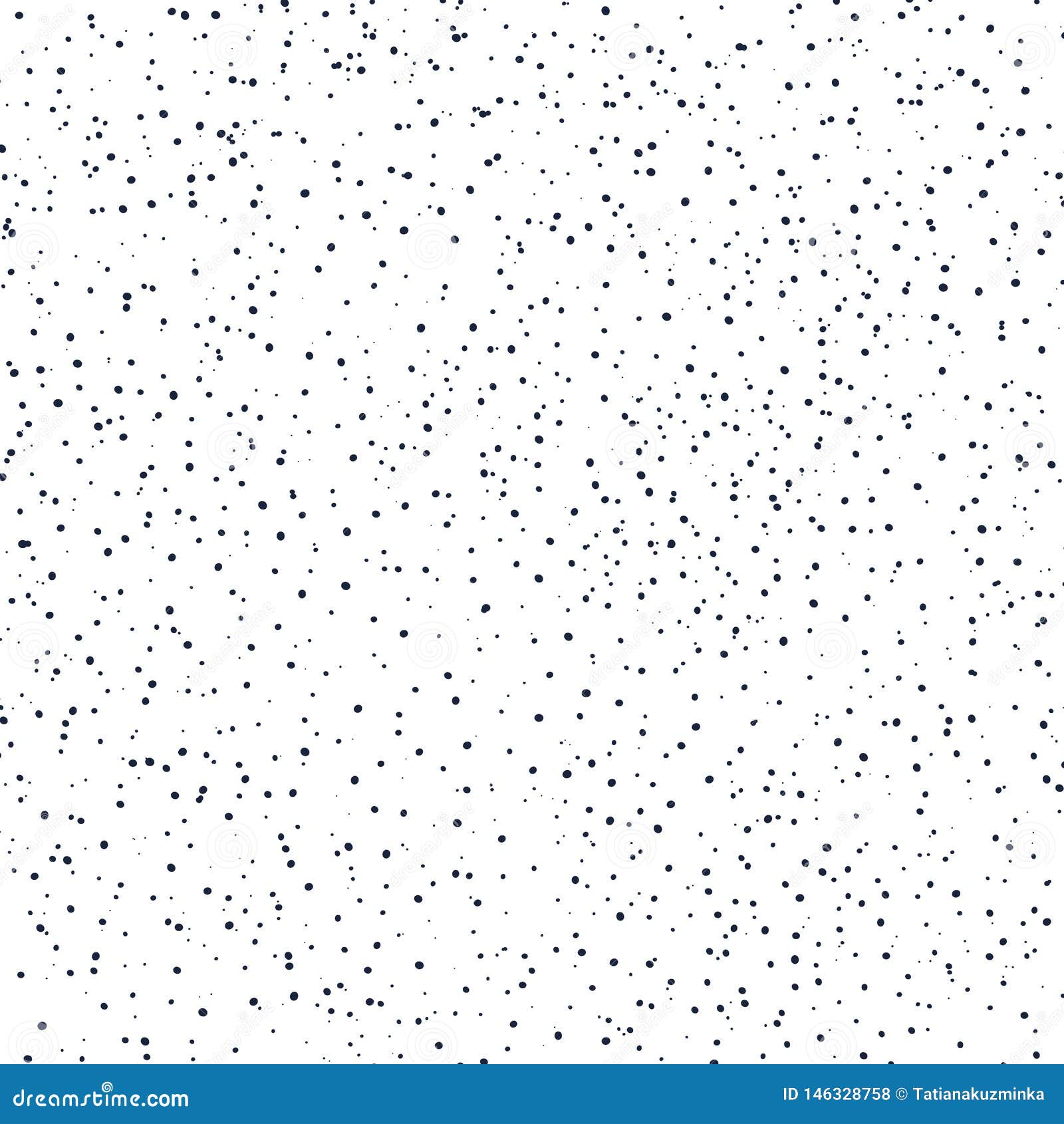 Vector Illustration of Seamless Black Dot Pattern with Different Grunge ...