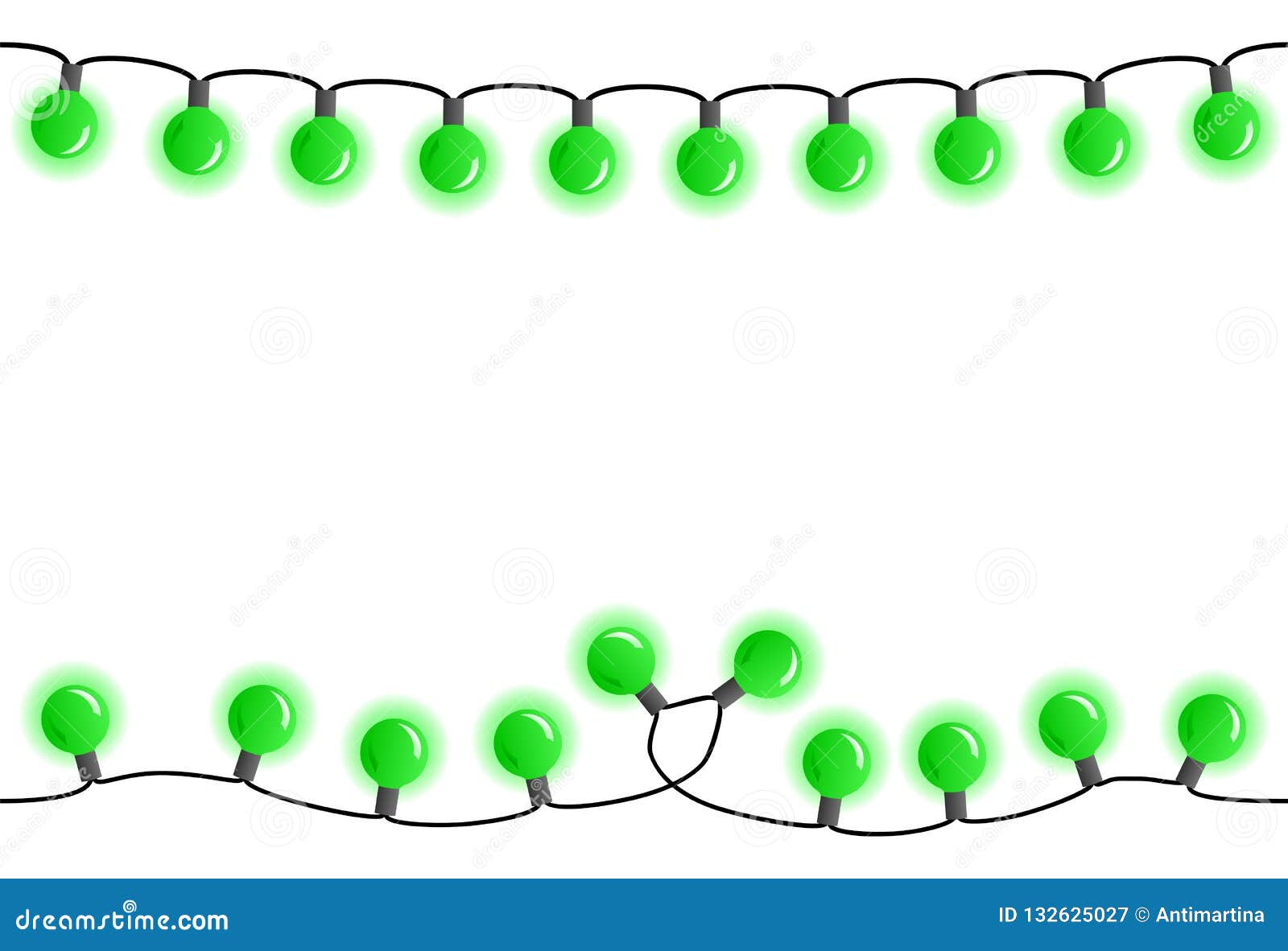 Seamless Colorful Chains of Lights Stock Vector - Illustration of ...
