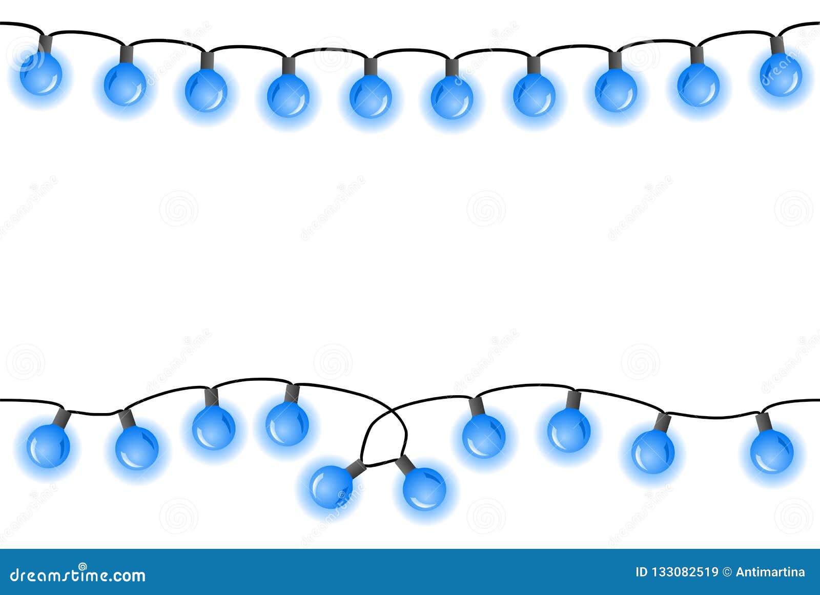 Seamless Colorful Chains of Lights Stock Vector - Illustration of ...