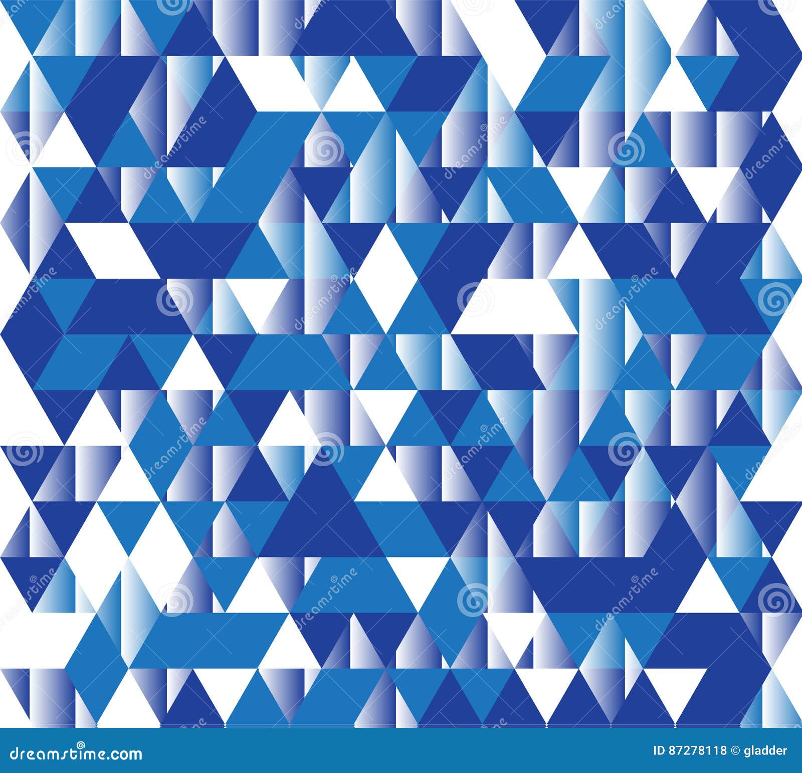 Vector Illustration of a Seamless Pattern of Simple Triangles in ...