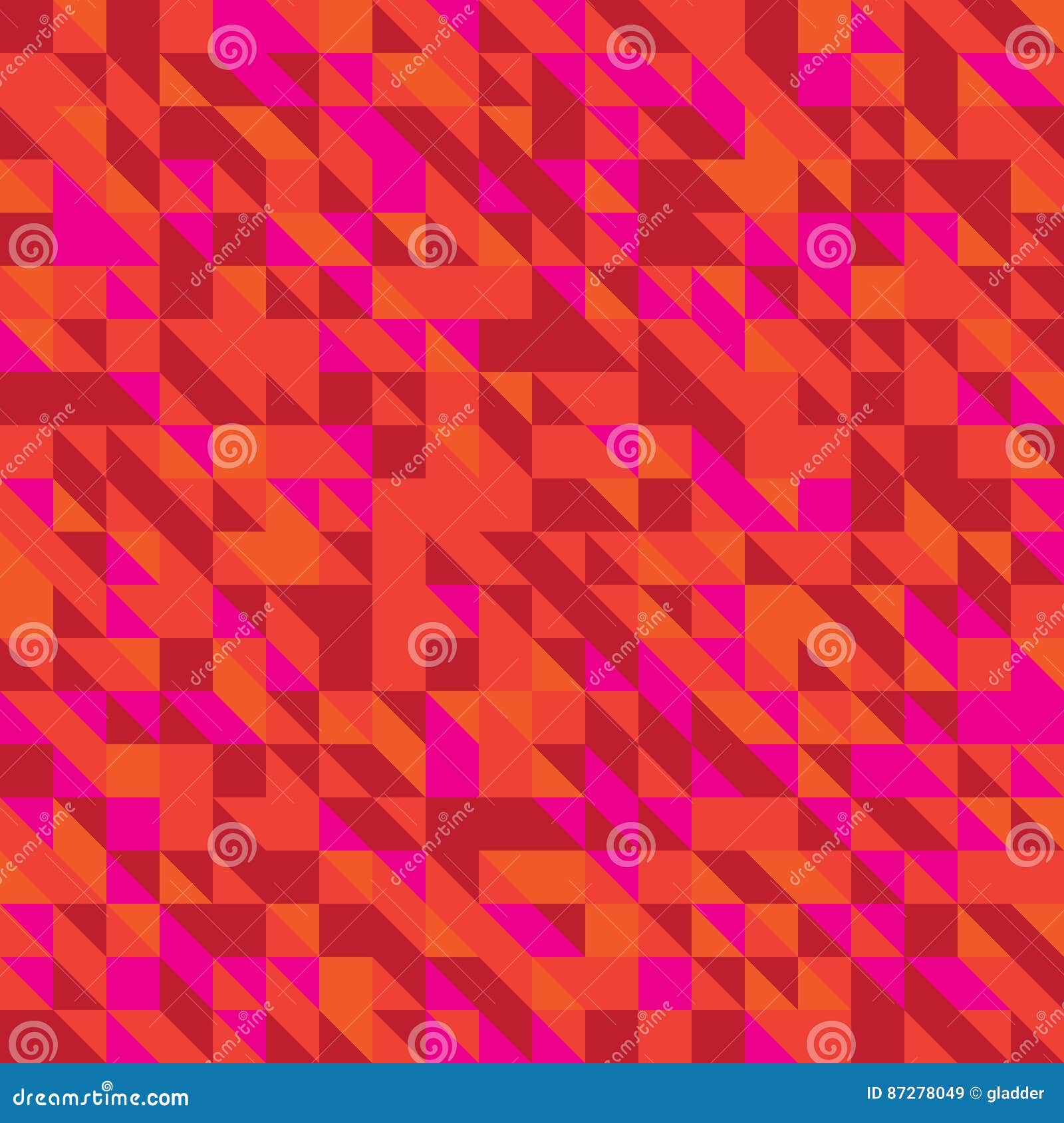 Vector Illustration of a Seamless Pattern of Simple Triangles in ...