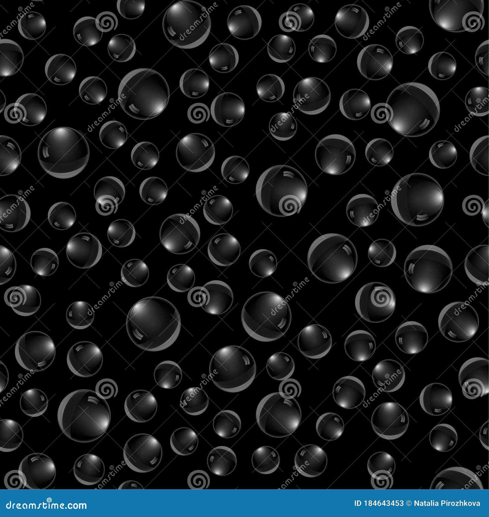 Set Of Transparent Drops Of Different Shapes Cartoon Vector ...