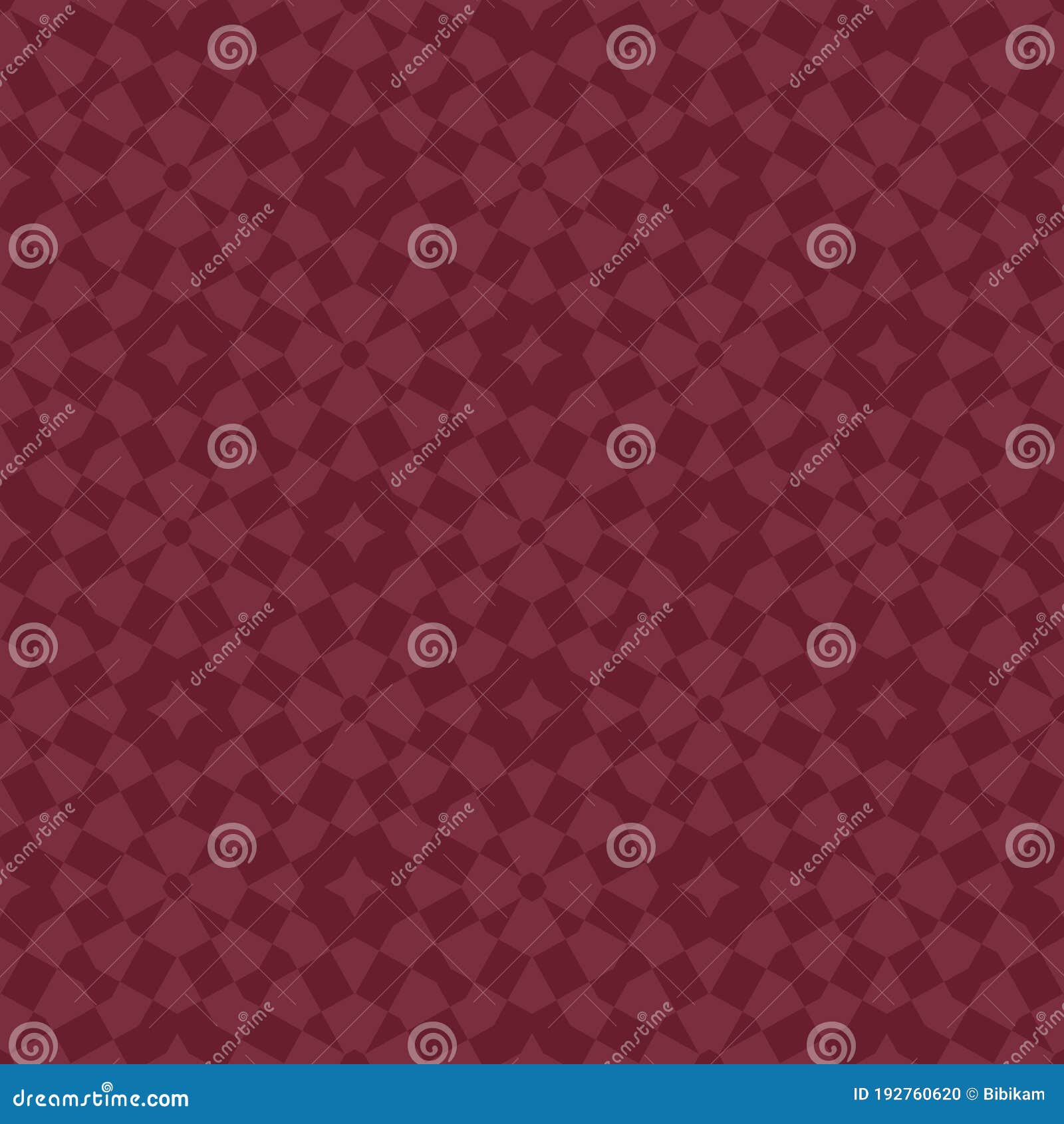 Vector Illustration of Seamless Red Geometric Pattern. Stock Vector ...