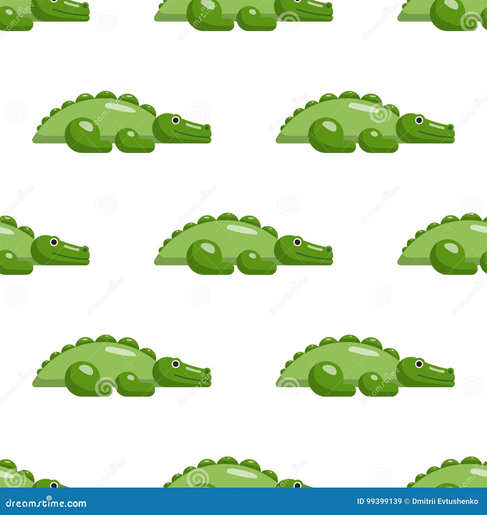 Seamless Repeating Pattern with Crocodiles Stock Vector - Illustration ...