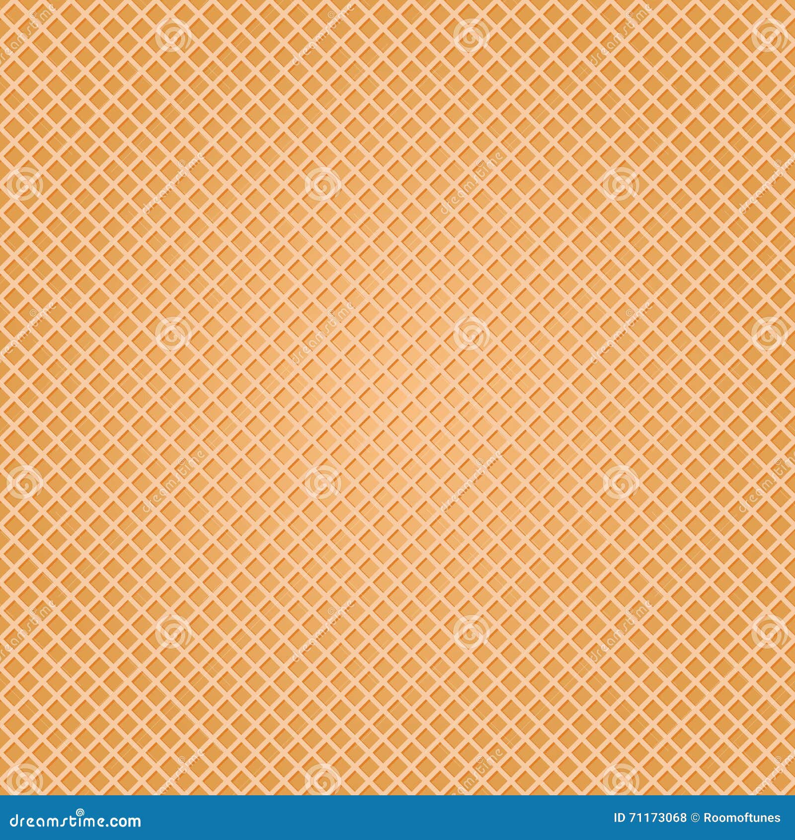 Vector Illustration of Seamless Yellow Waffle Pattern Stock Vector ...