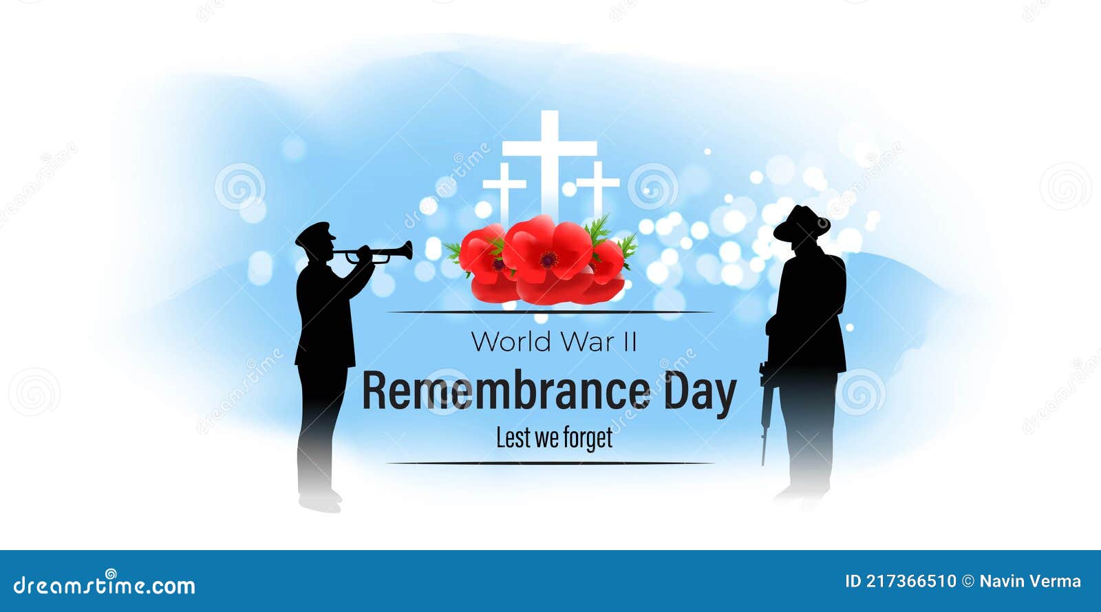 Vector Illustration for Second World War Remembrance Day Stock Vector ...
