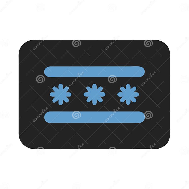 Vector Illustration Secure Password with Stars for Web Security and ...