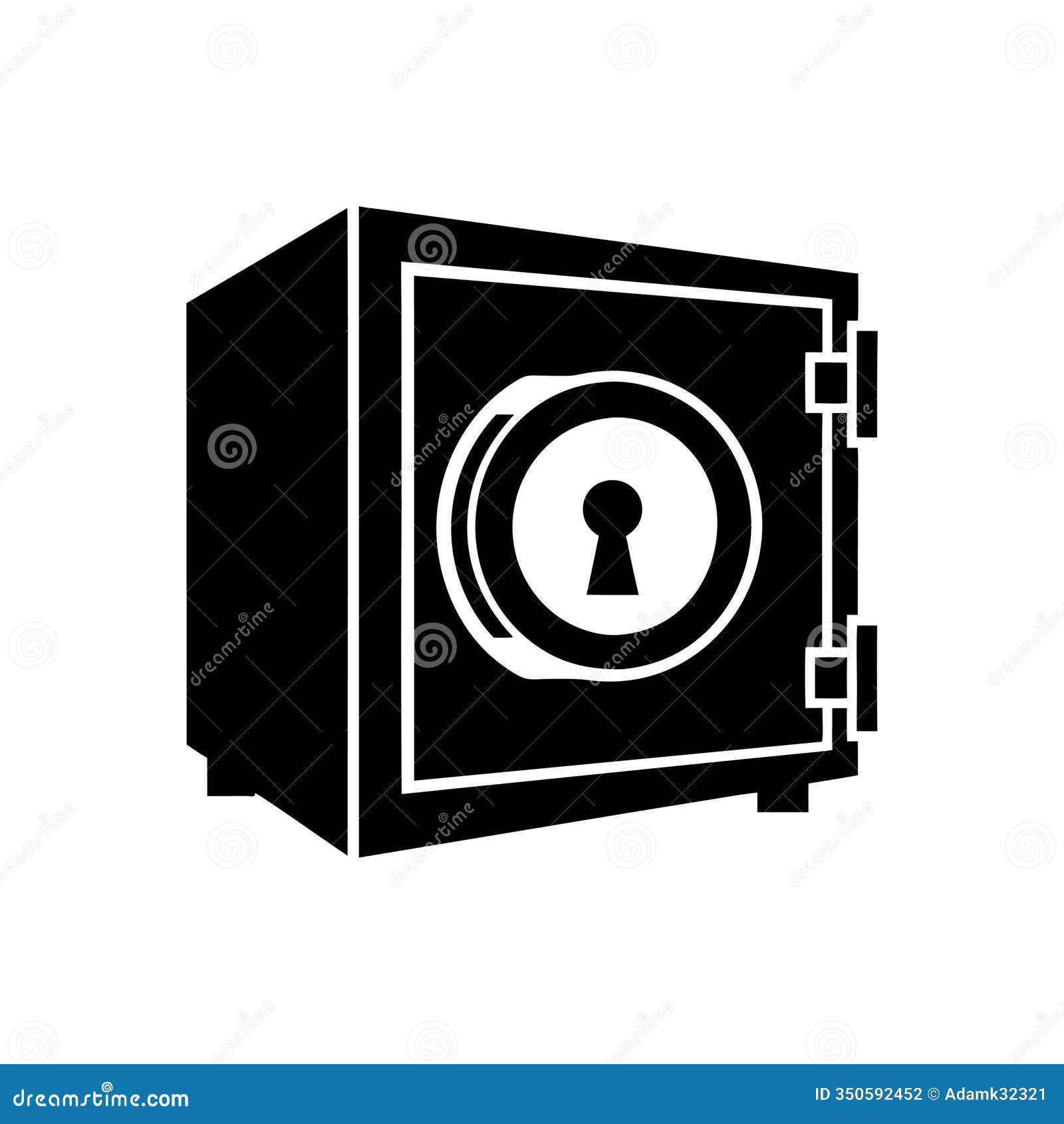 Vector Illustration Secure Safe Box Symbolizing Security and Protection ...