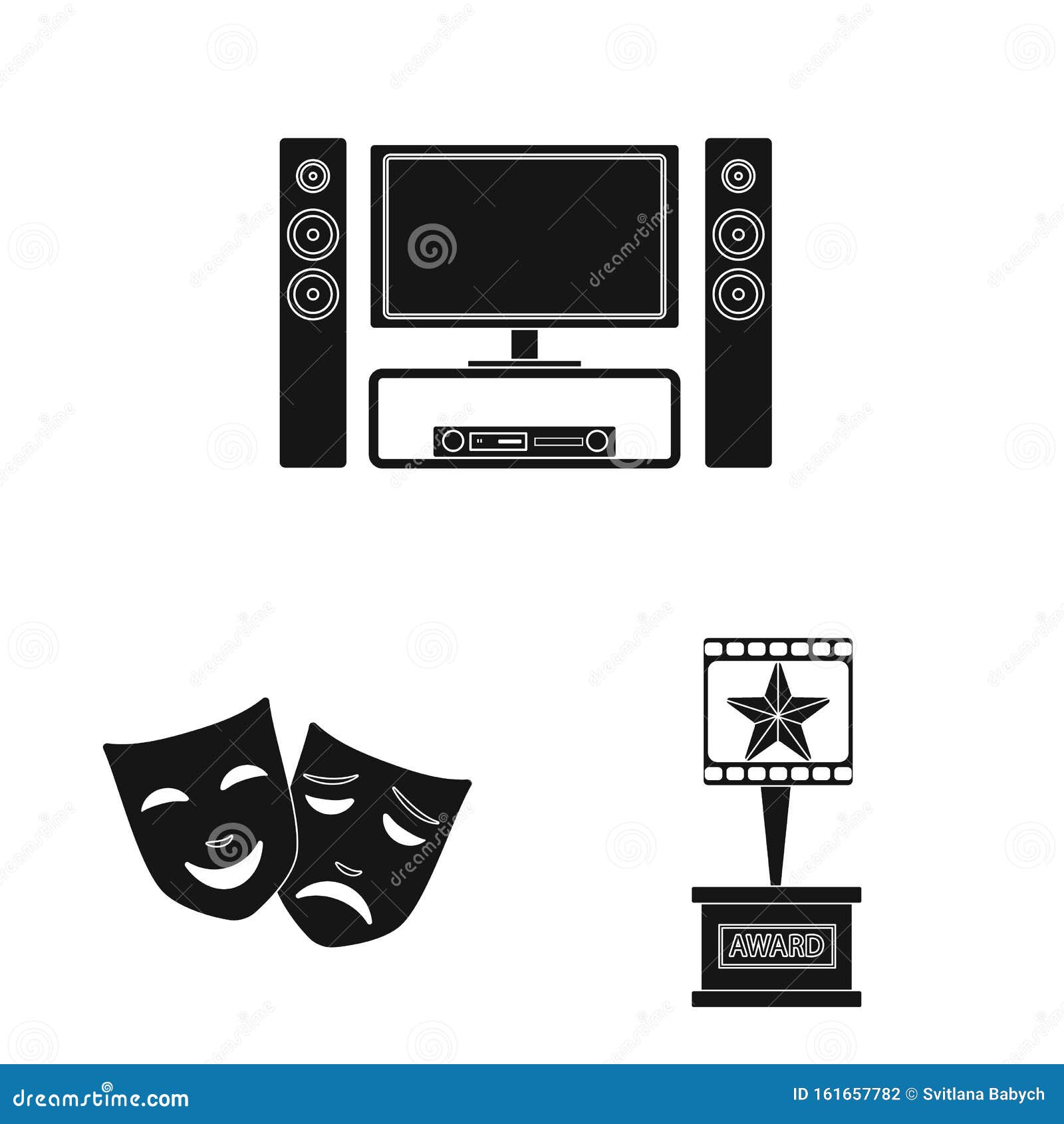 Vector Design of Session and Viewing Sign. Collection of Session and ...