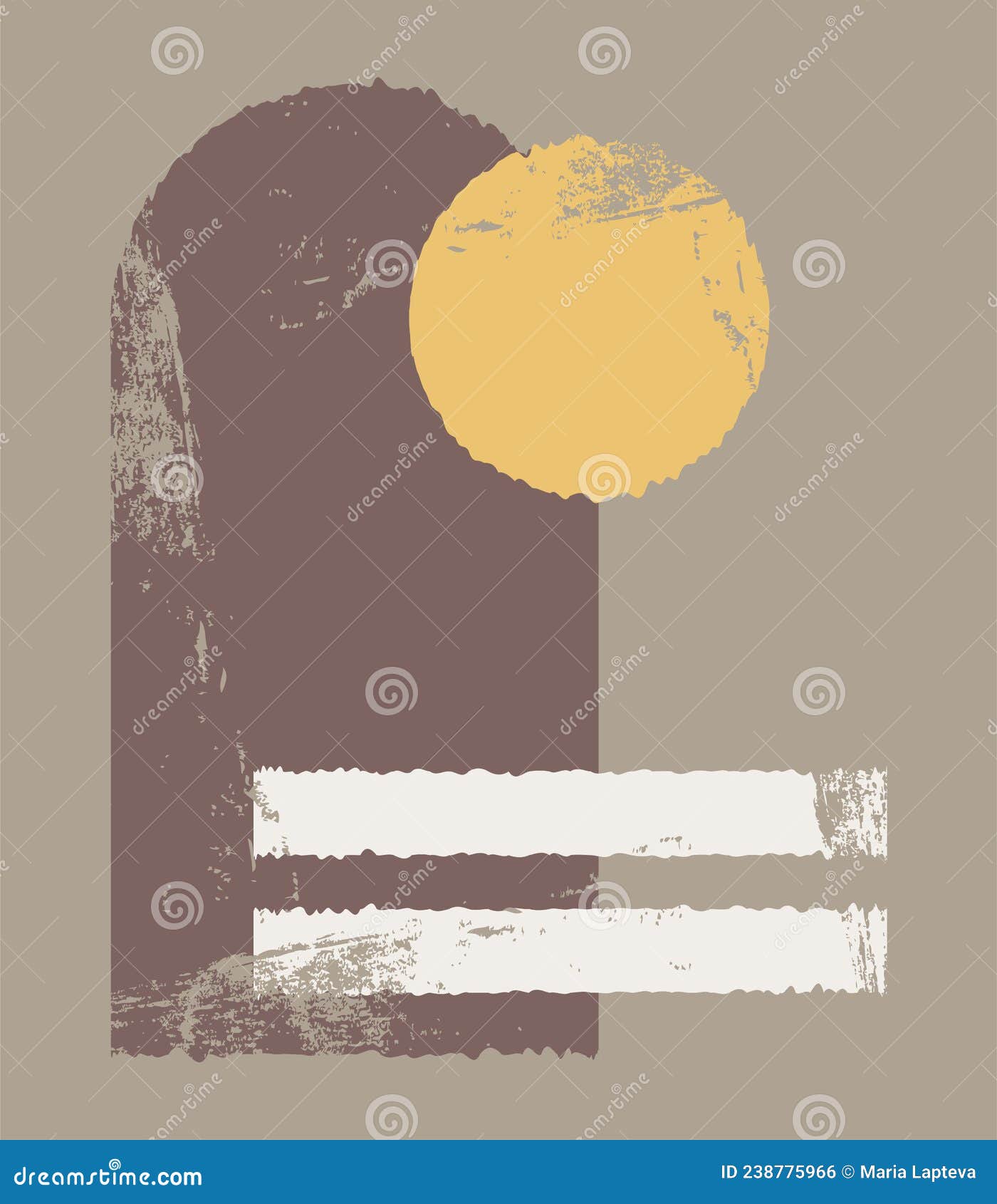 Vector Illustration. a Set of Abstract Posters. Wall Decor Stock Vector ...
