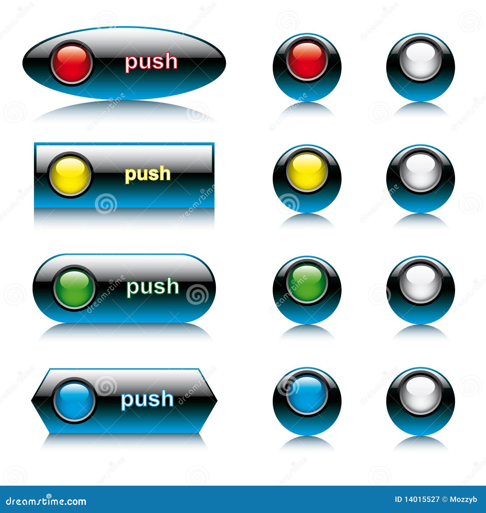 Vector Illustration Set of Abstract Shiny Buttons Stock Vector ... Vector Illustration Set of Abstract Shiny Buttons Stock Vector ...