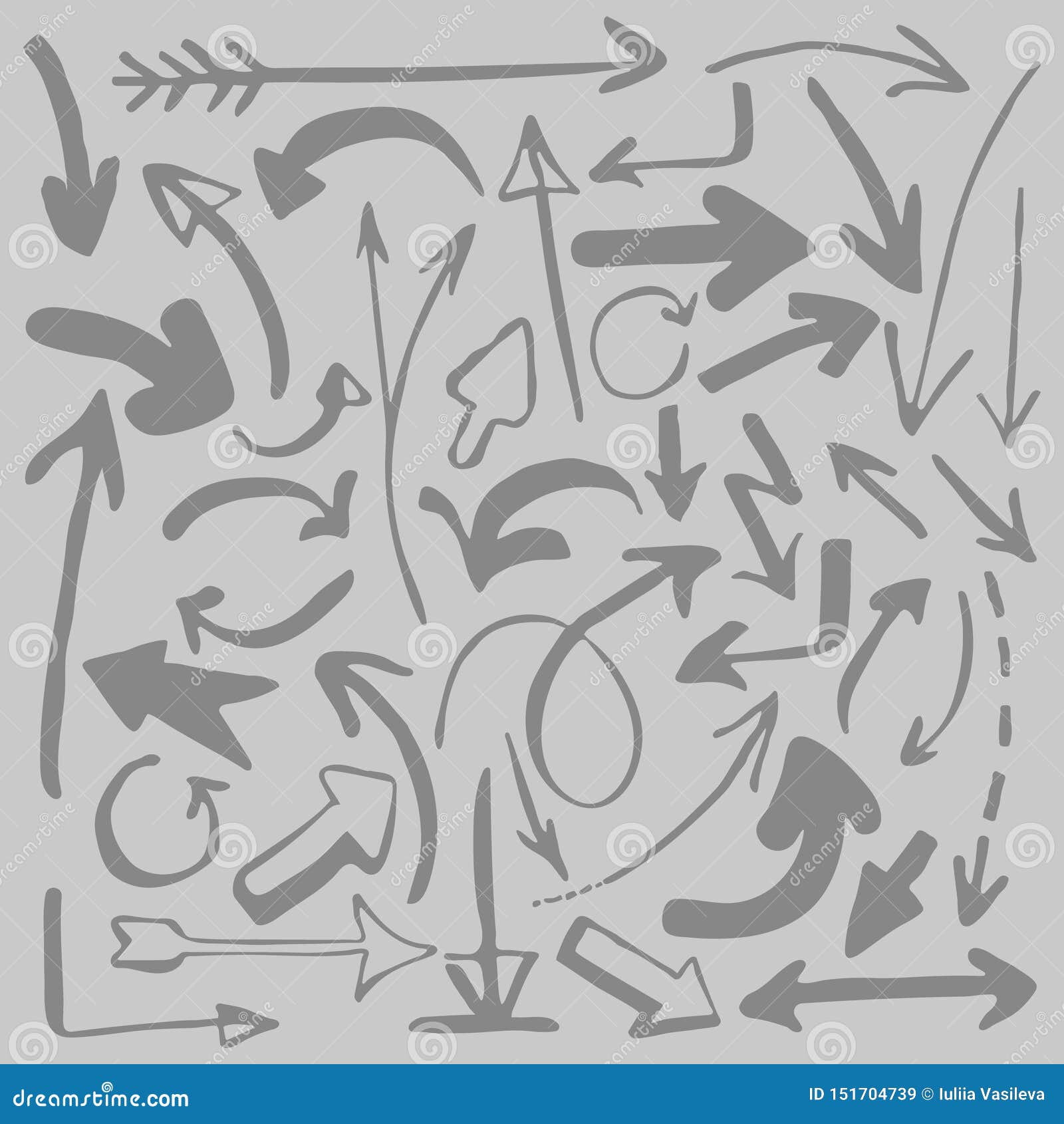 Vector Illustration. Set of Different Arrows Stock Vector ...