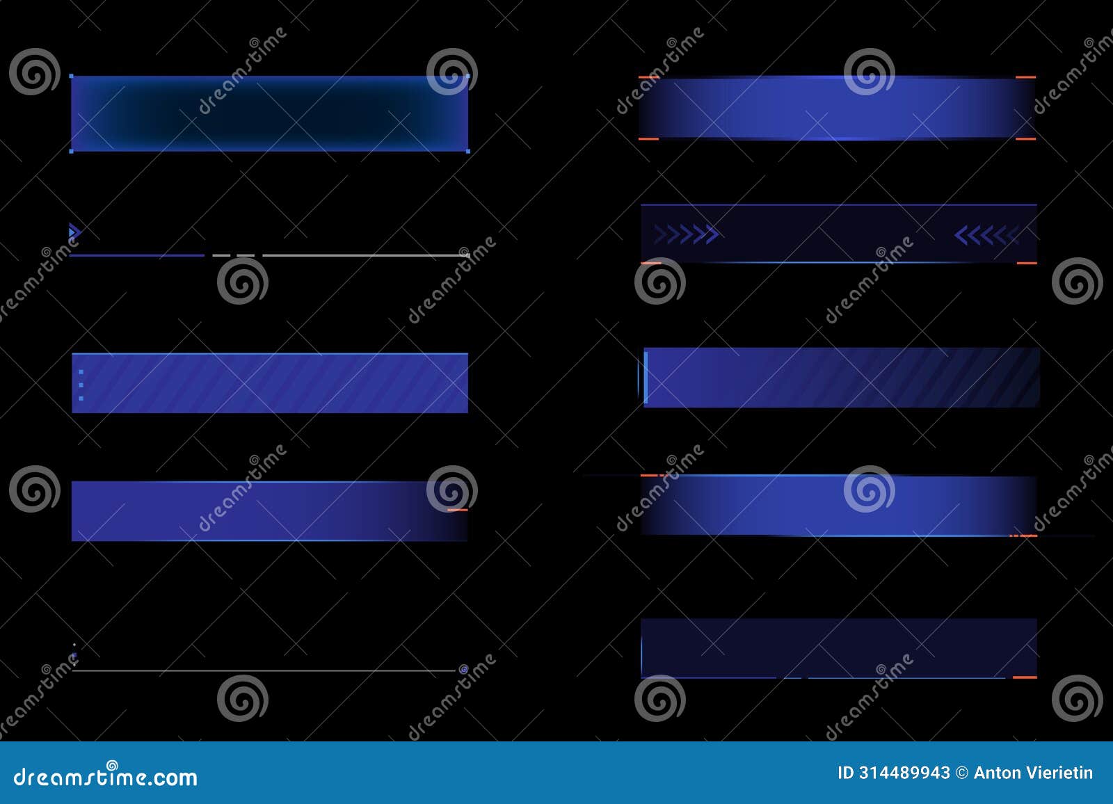Vector Illustration. Set of Blank Borders for Information, Graphs ...