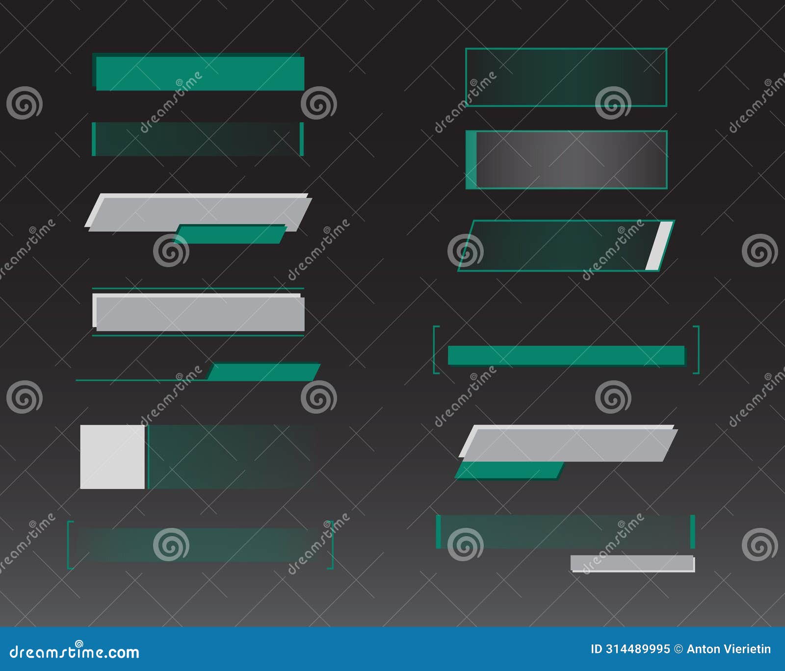 Vector Illustration. Set of Blank Borders for Information, Graphs ...