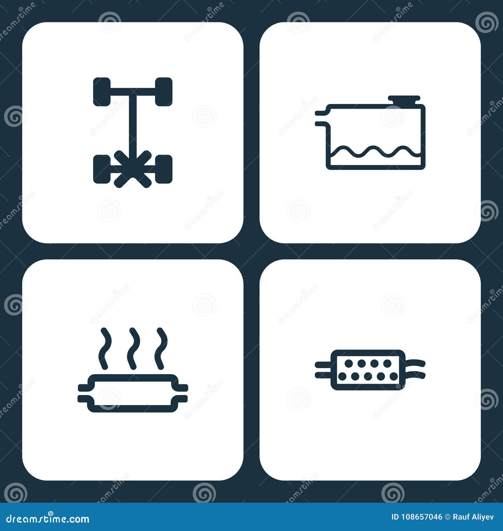 Coolant Warning Light In Car Dashboard. Engine Overheating Control ...
