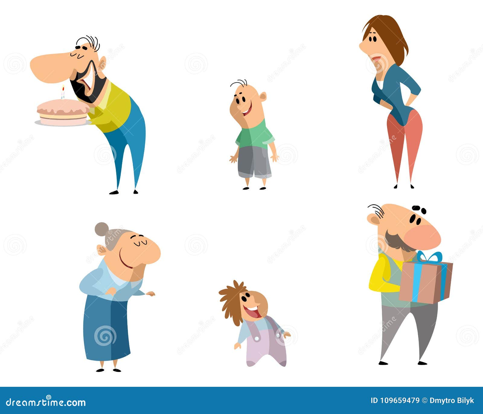Set of characters stock vector. Illustration of child - 109659479