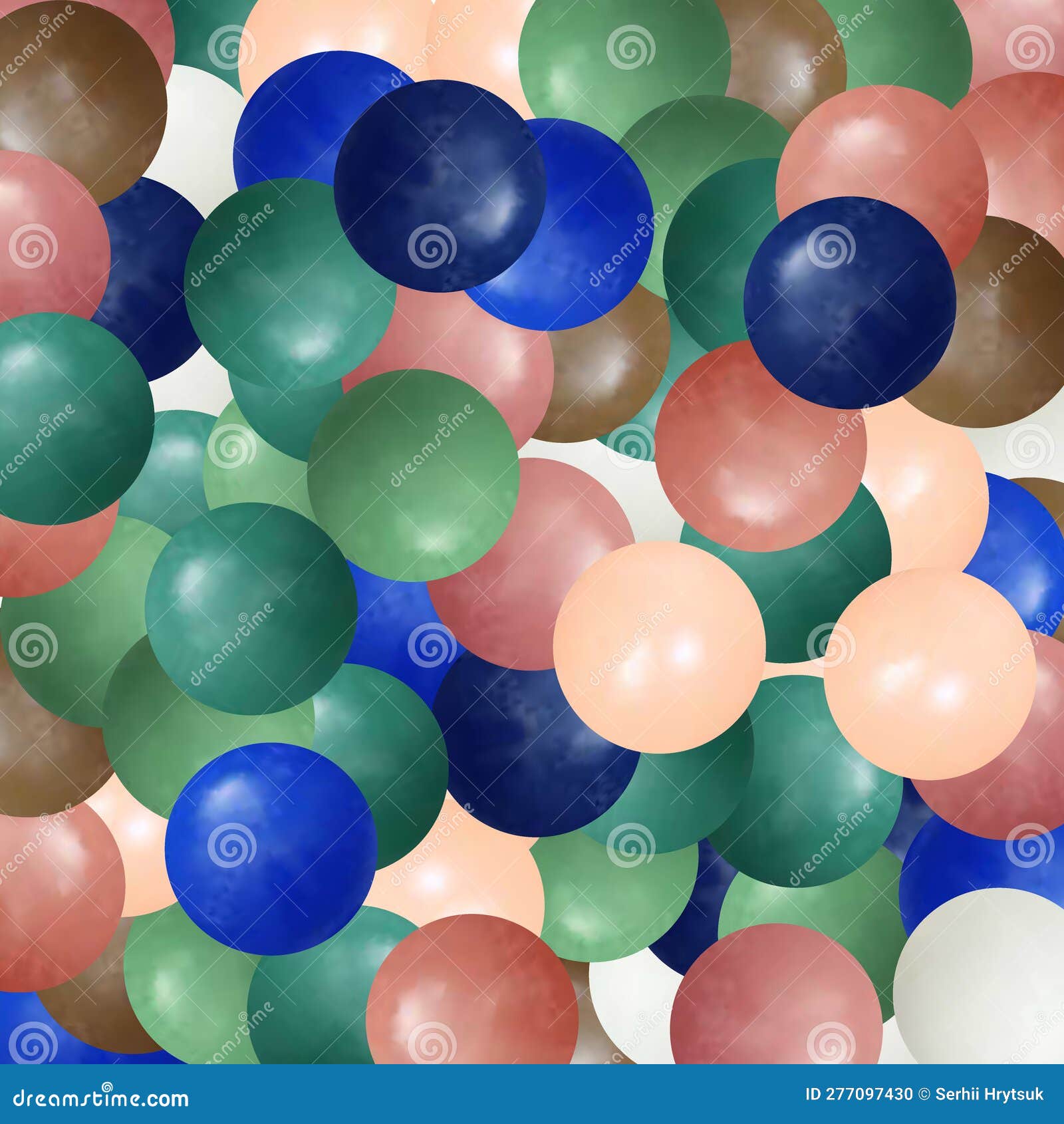 Vector Illustration of Set Colorful Pearls. Eps 10 Stock Illustration ...