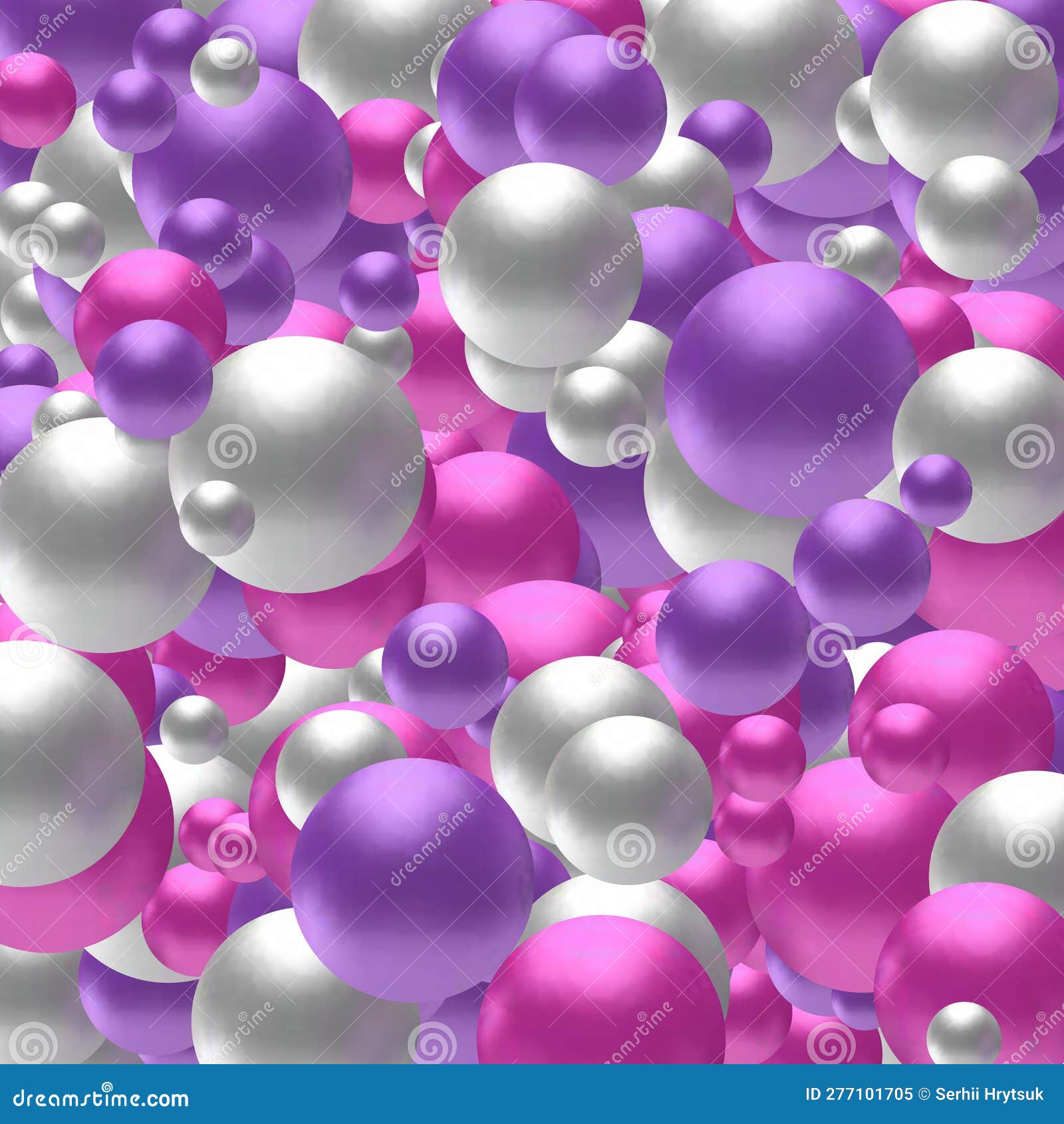 Vector Illustration of Set Colorful Pearls. Eps 10 Stock Illustration ...