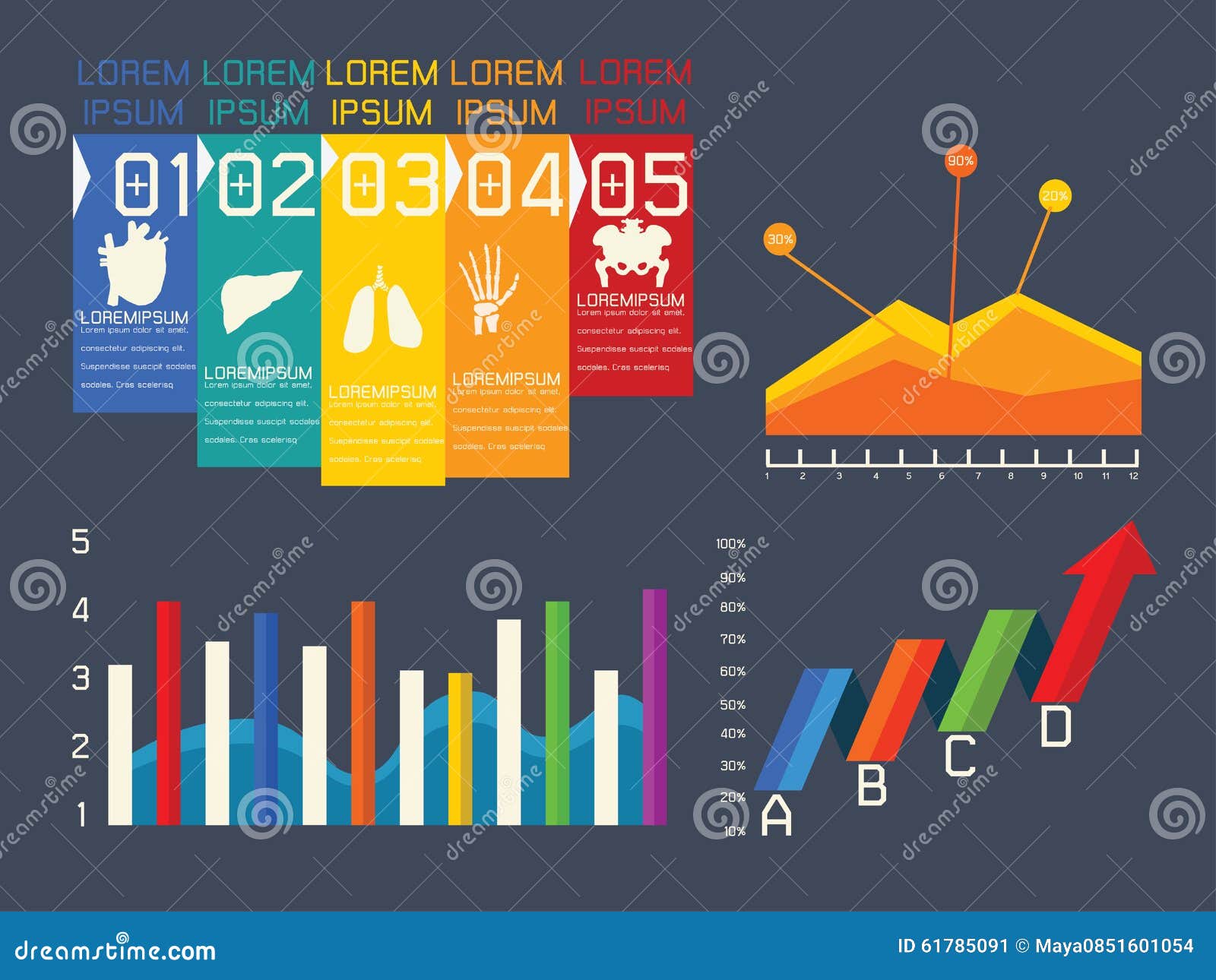 Vector Illustration of Set Elements Stock Vector - Illustration of ...
