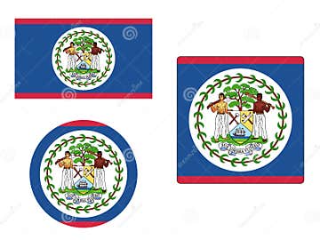 Set of Flags of Belize stock photo. Image of africa - 137484752